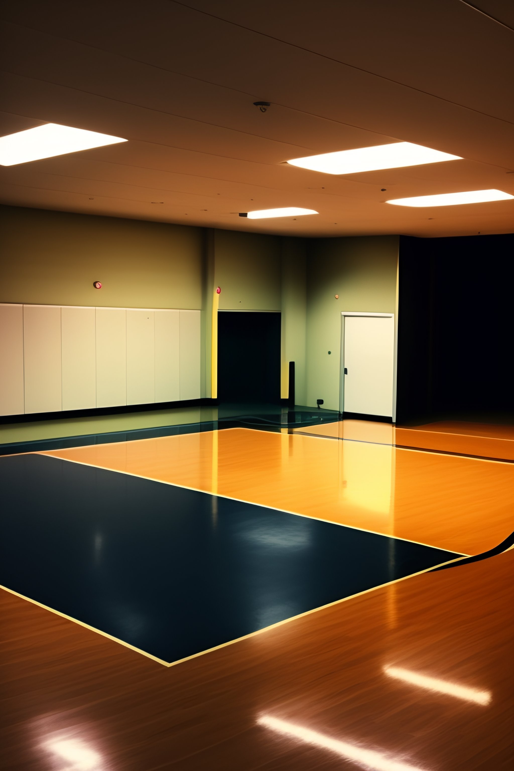 Lexica - Low quality liminal space empty high school band room lonely ...