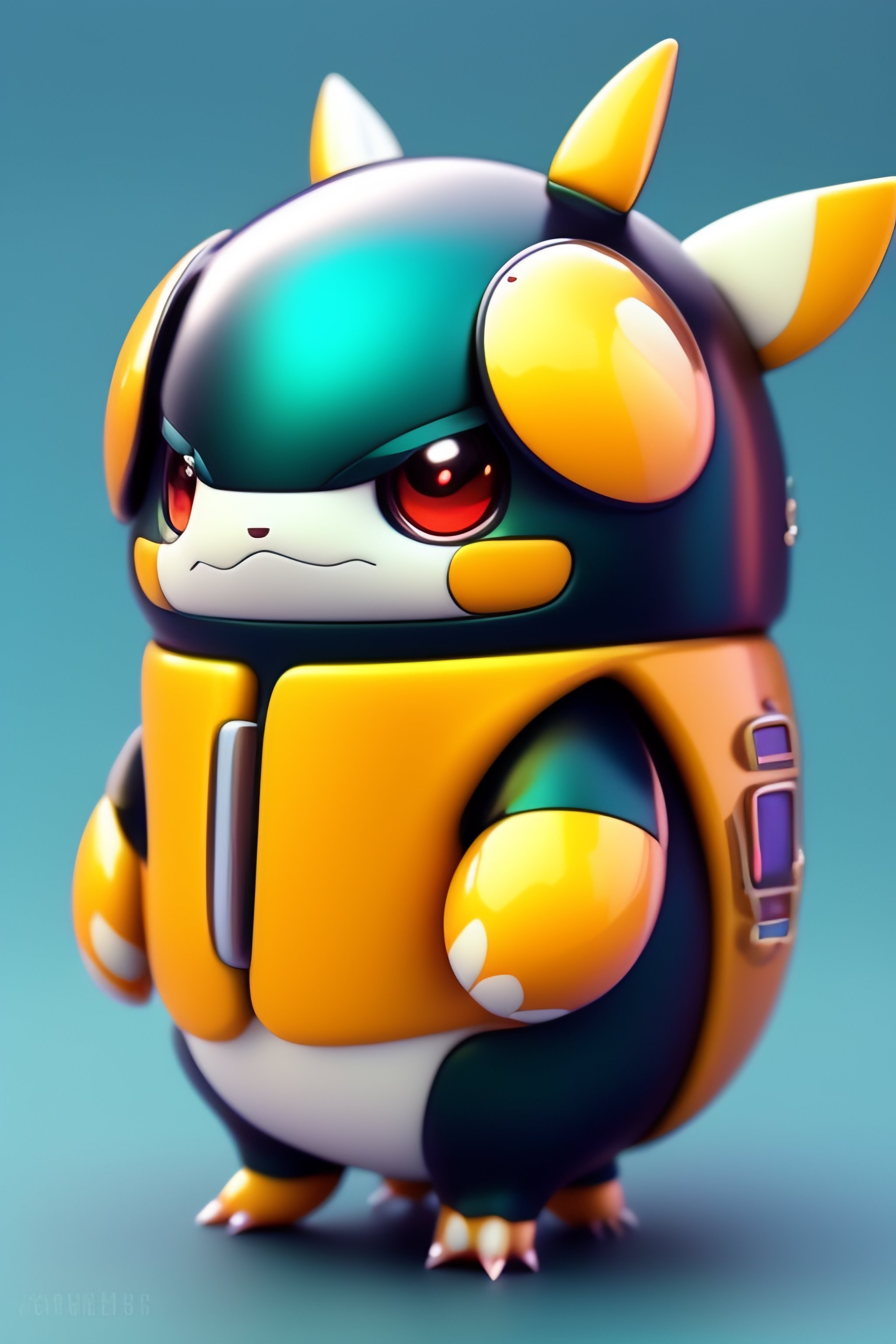 Lexica - A futuristic pokemon, cute, really cute, cozy, detailed, cute ...