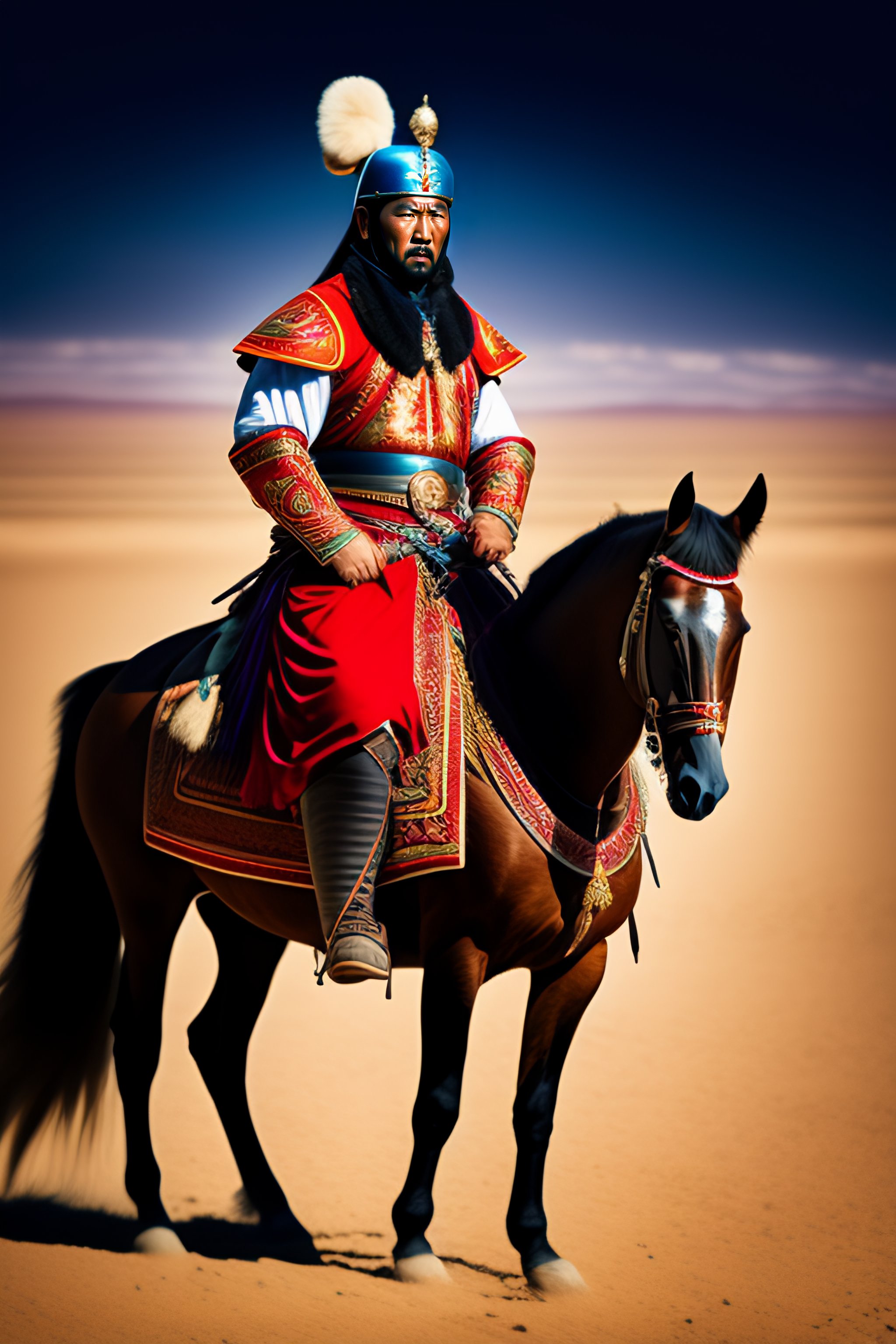 Lexica - Turkish Mongolian warrior on horseback