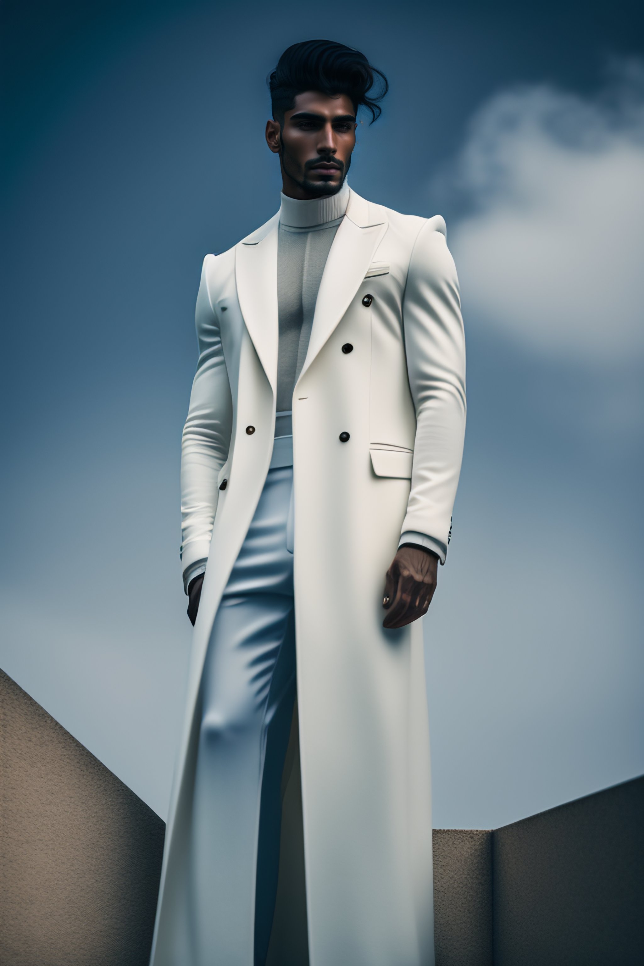 Lexica - Haute couture beautiful pakistani male, fashion model ...