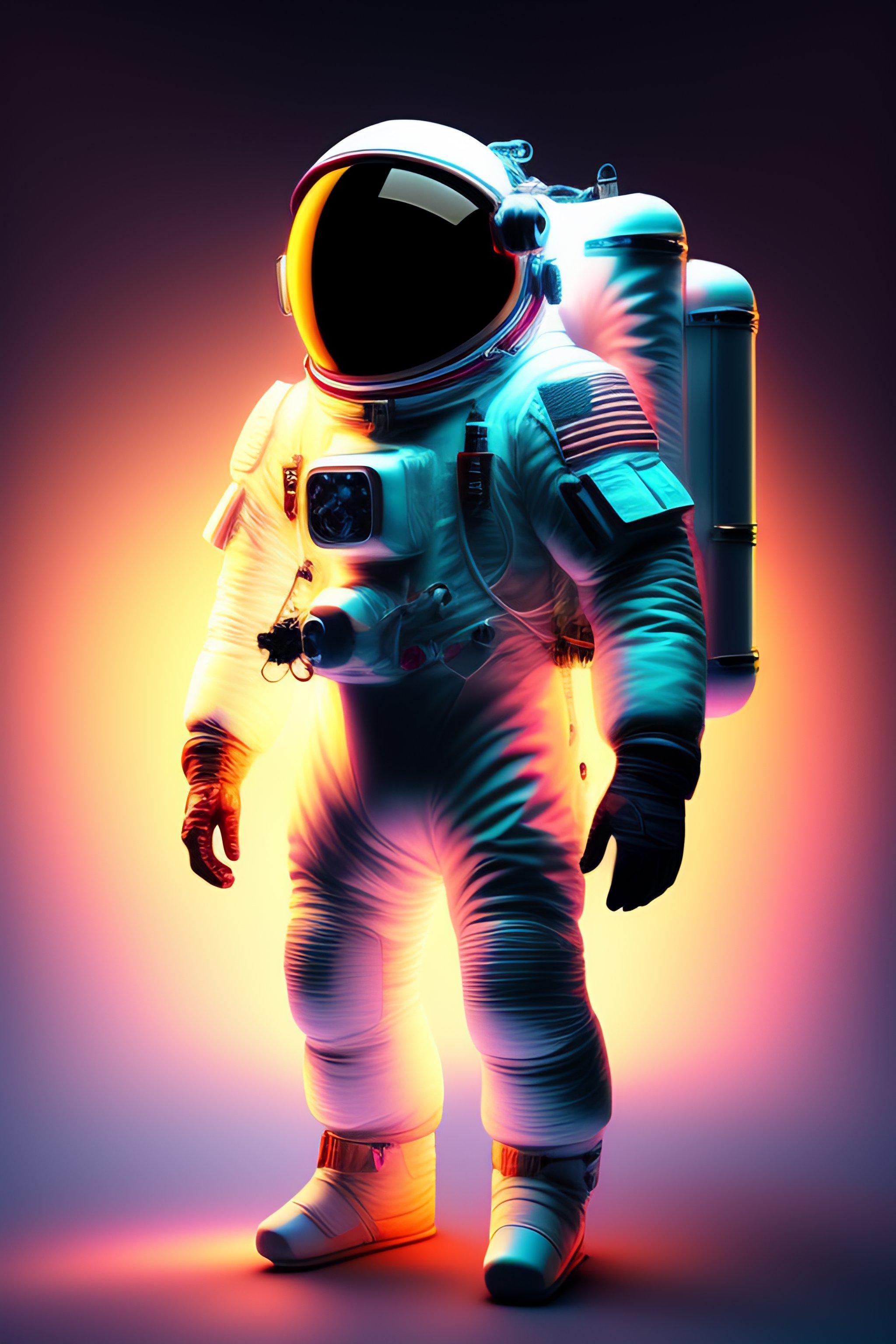 Lexica - Cosmonaut, floating full body with cinematic lights