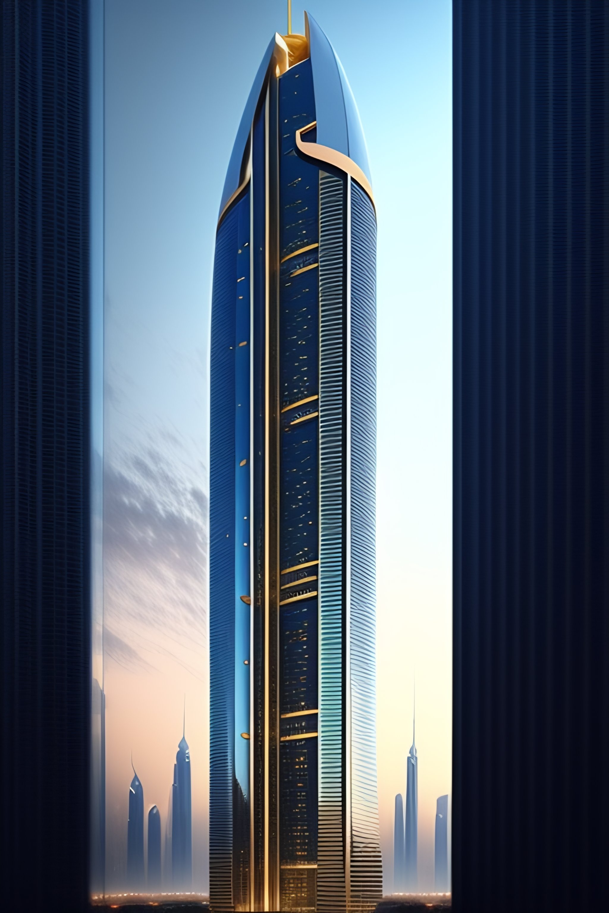 Lexica - Dubai skyscraper in 2075