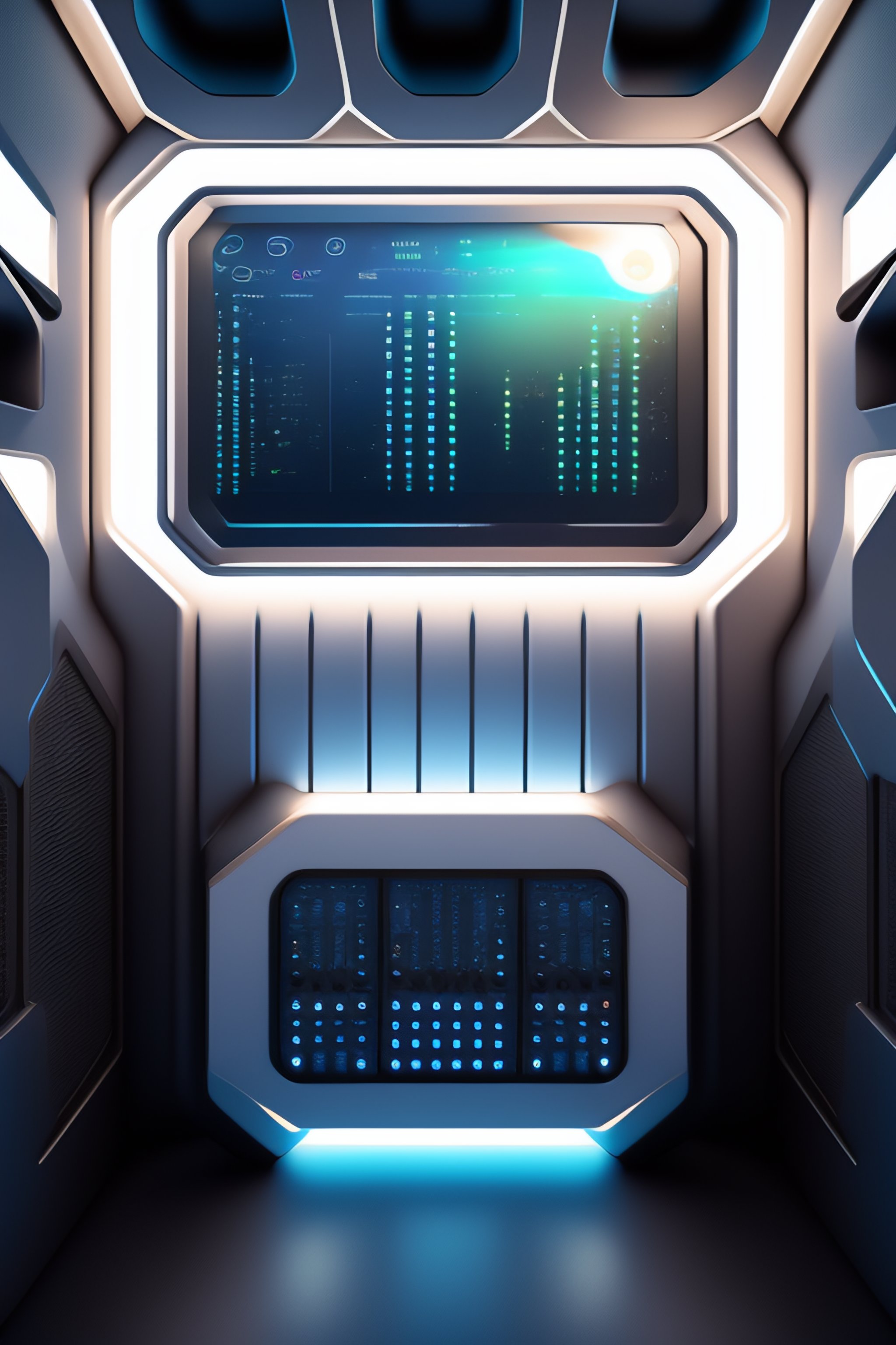 Lexica - Inside spaceship wall texture with metal shinning parts tubes ...