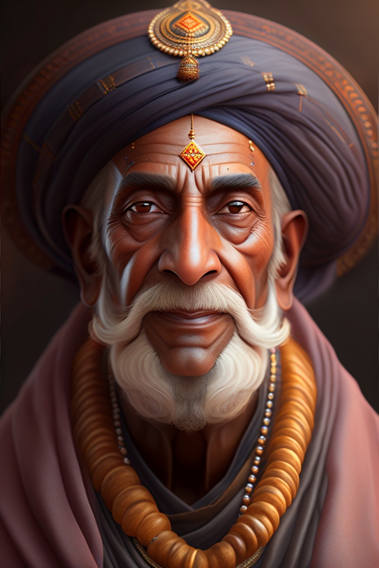 Lexica - Ultra realistic old yogi, Hindu sage, with clear face ...