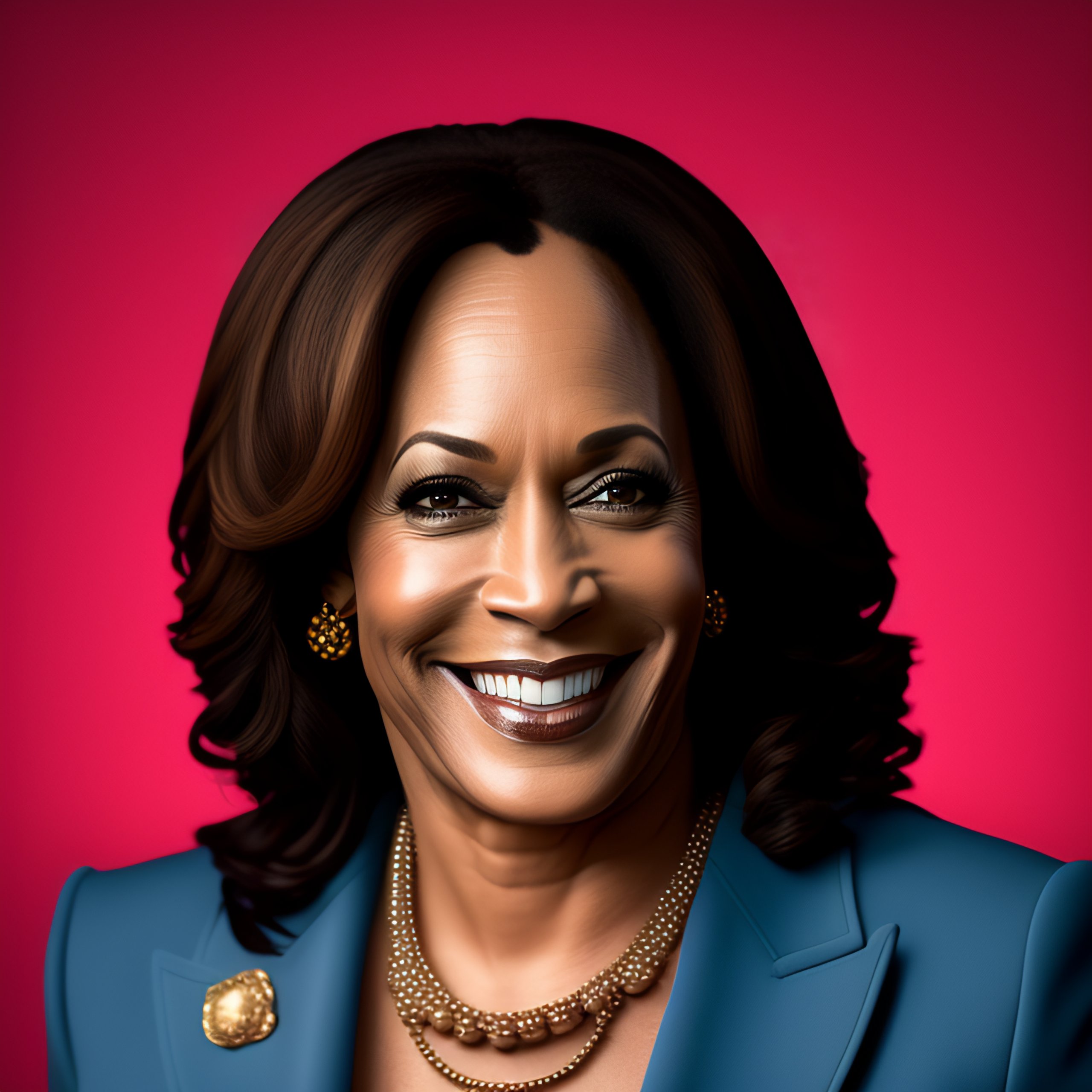 Lexica - Kamala Harris, as a hyena, evil laughter, funko realistic 3d ...