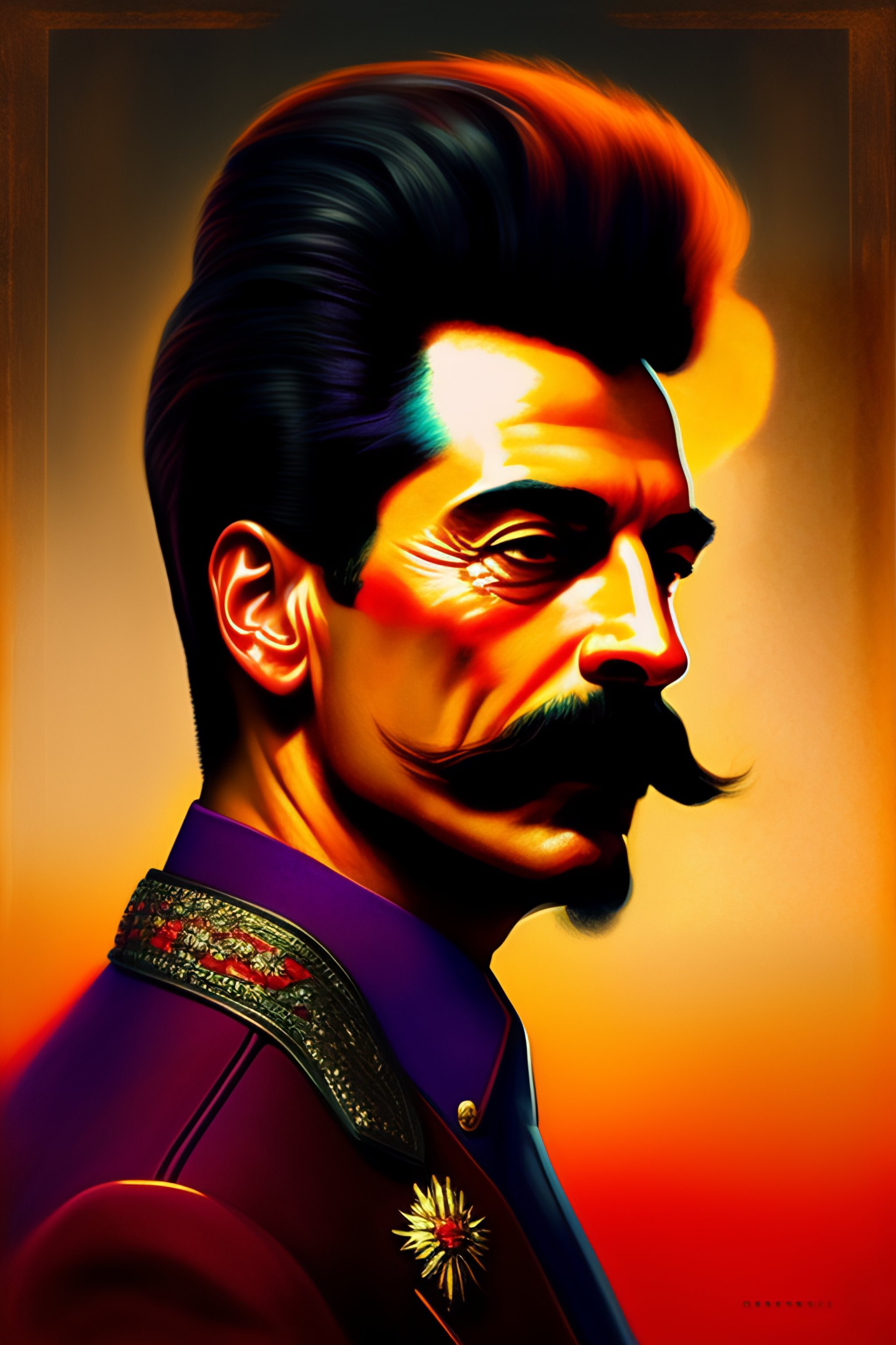 Lexica - Punk portrait of Stalin