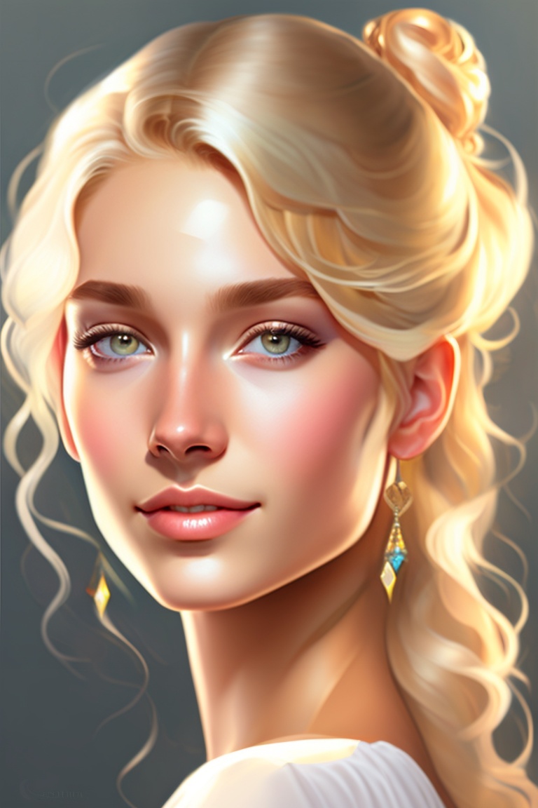 Lexica - Beautiful symmetrical face, portrait of young woman blessed ...