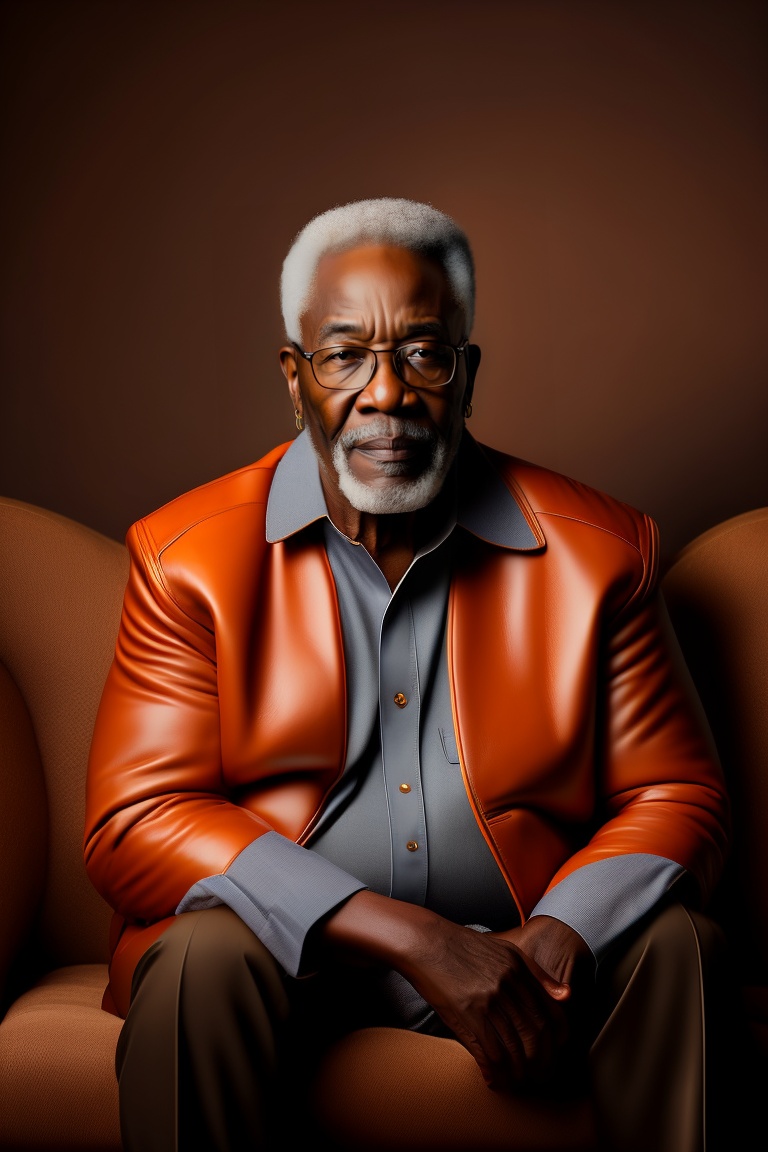 Lexica - A realistic full length image of a elderly black man, with ...