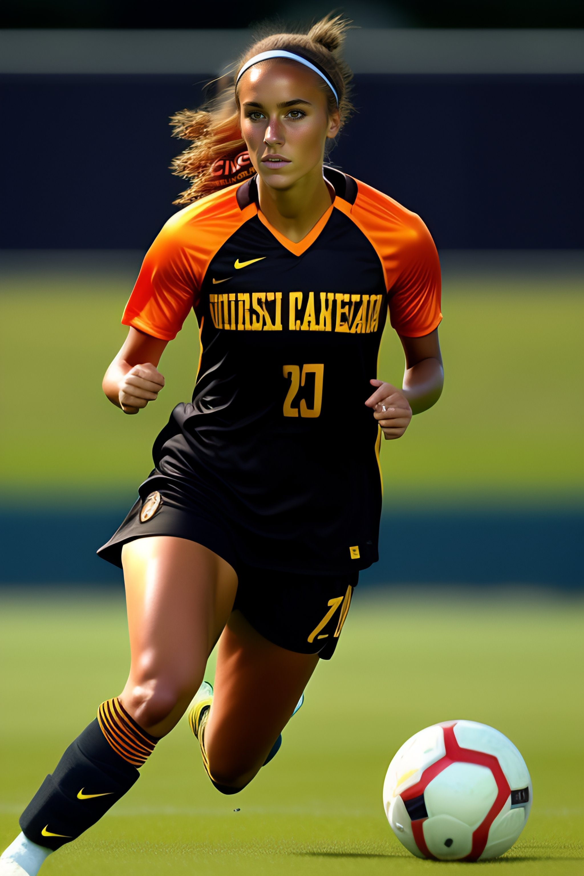 Lexica - Sexy female college soccer player