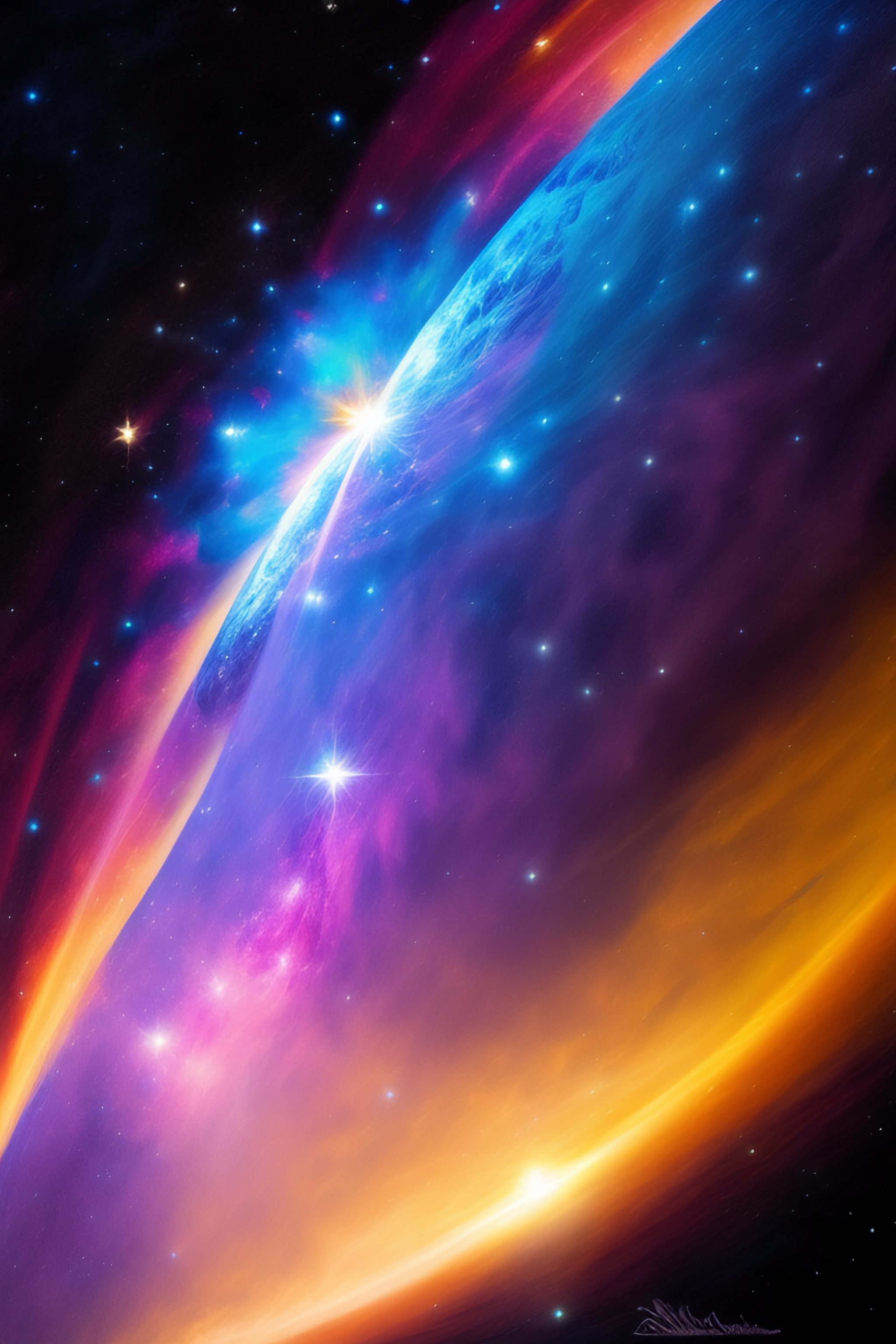 Lexica - Nebula star cartoon drawn with pencil