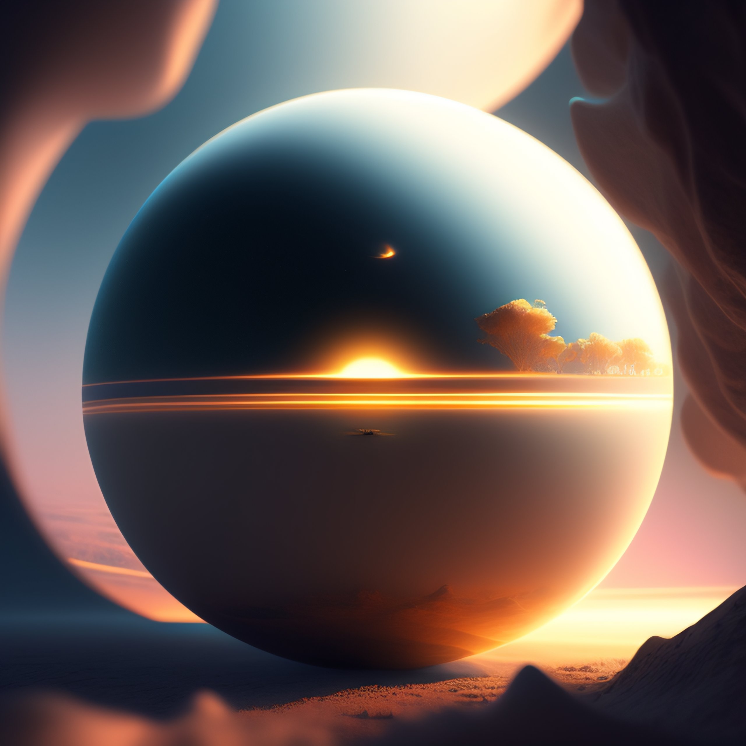 Lexica - A cute planet, digital painting, concept art, soft light, hdri ...