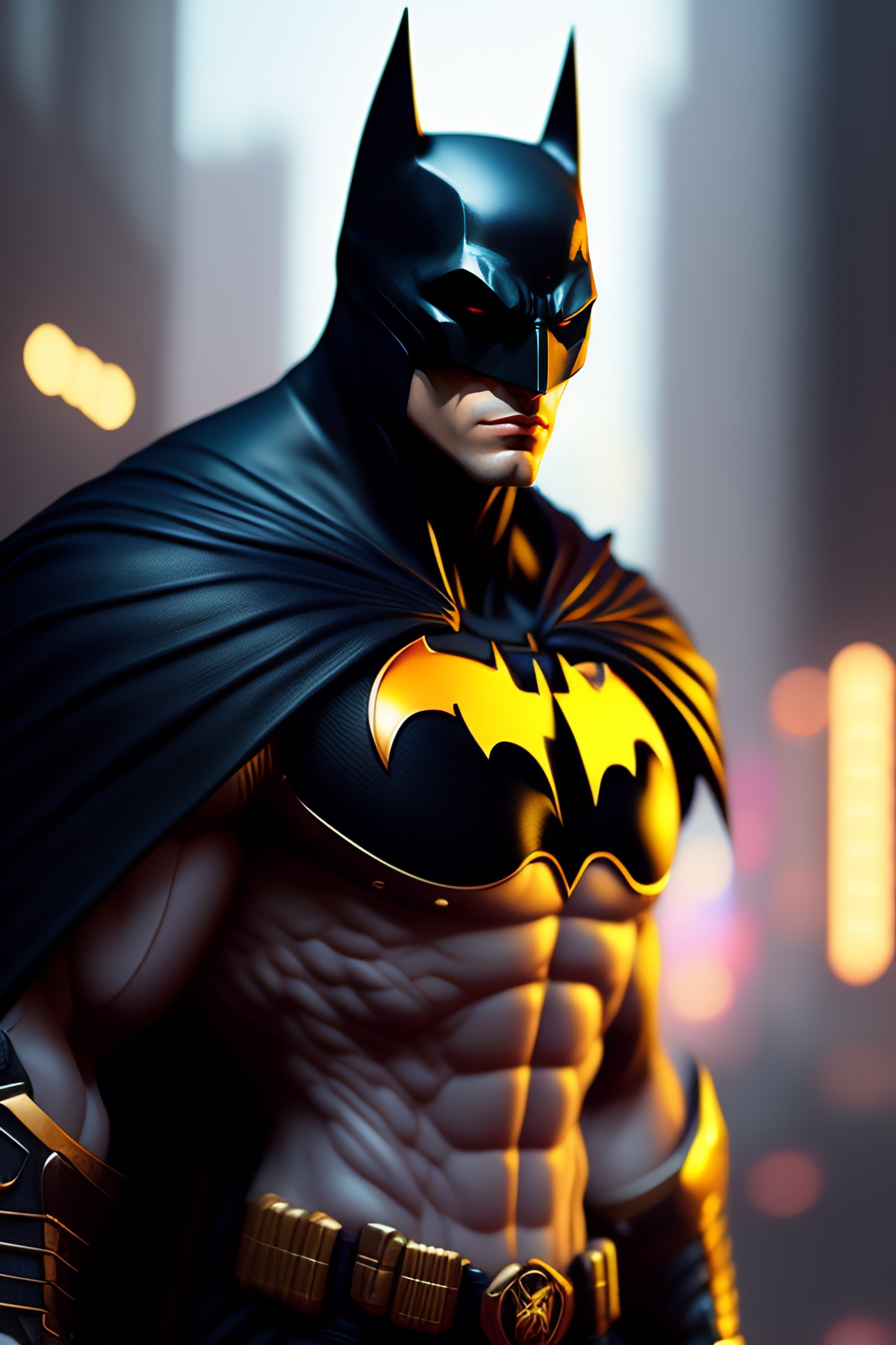 Lexica - Full view of Batman cyberpunk sharp details, sharp focus ...