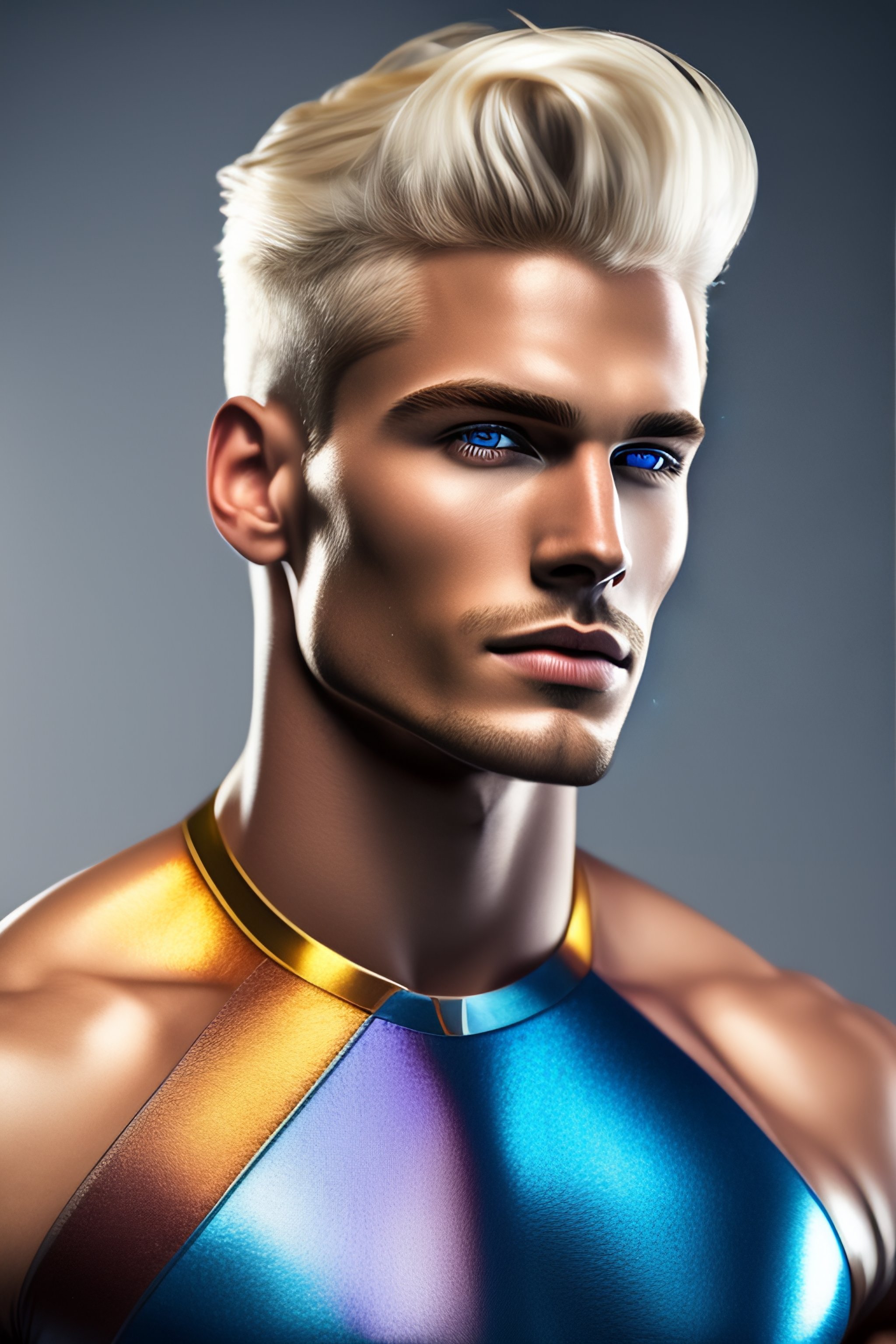 Lexica - Hot, tall, canadian, blonde hair, blue eyes, man, attractive ...