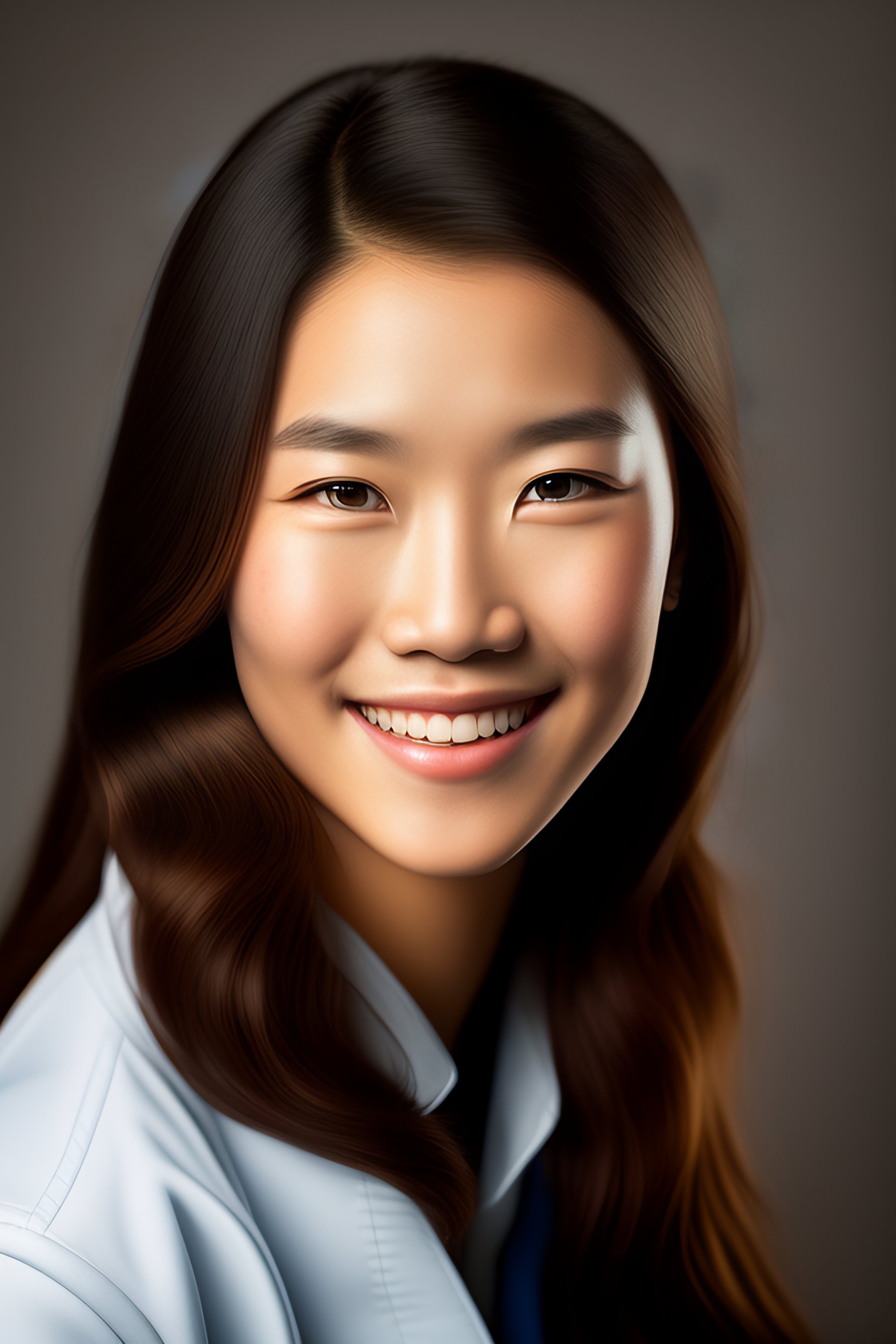 Lexica - An award-winning closeup photo of a smilling high school girl ...