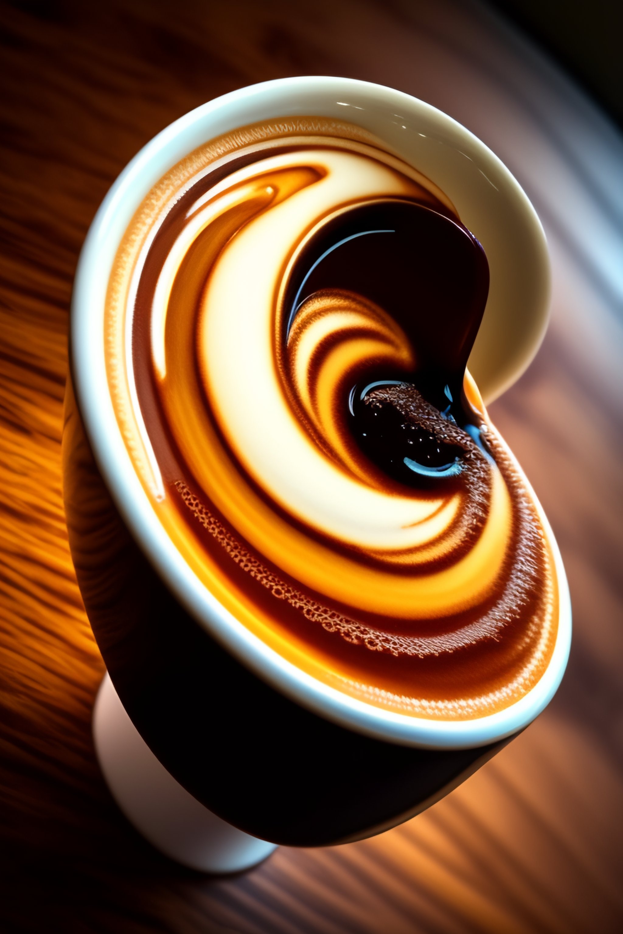 Lexica - Latte art, ink drop, highly detailed, 8k, hd