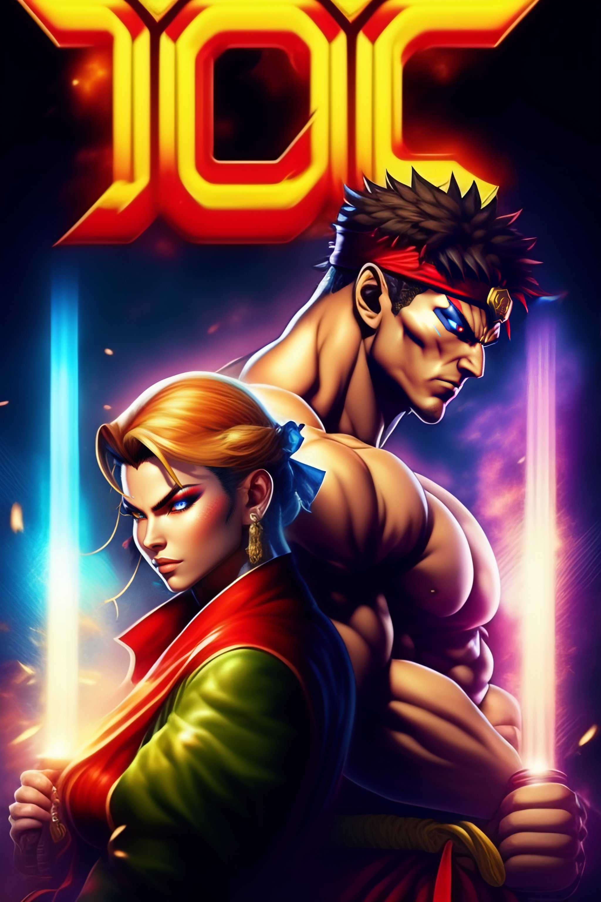 Lexica - Happy new year street fighter style capcom