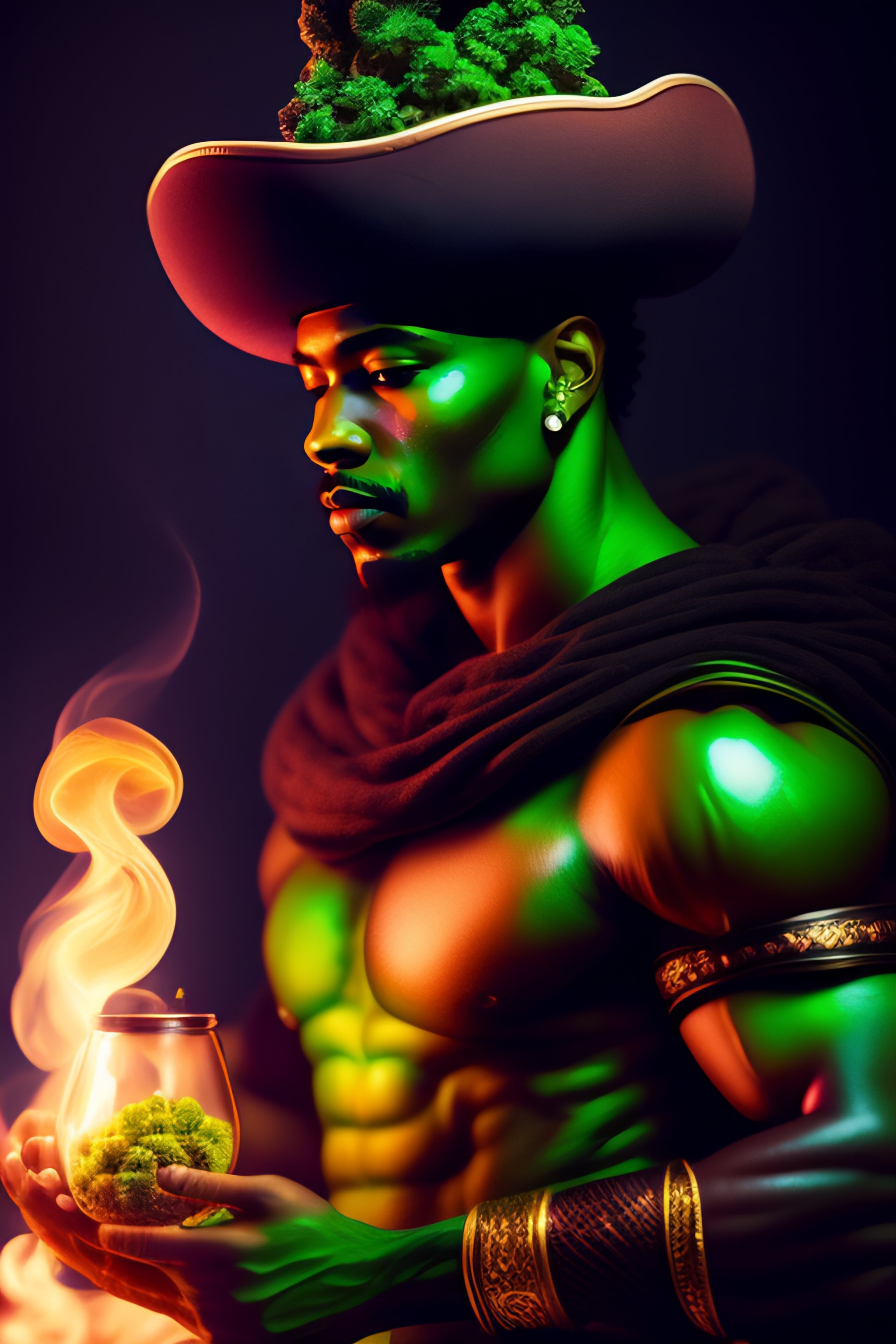 Lexica - Personification of marijuana, award winning professional ...