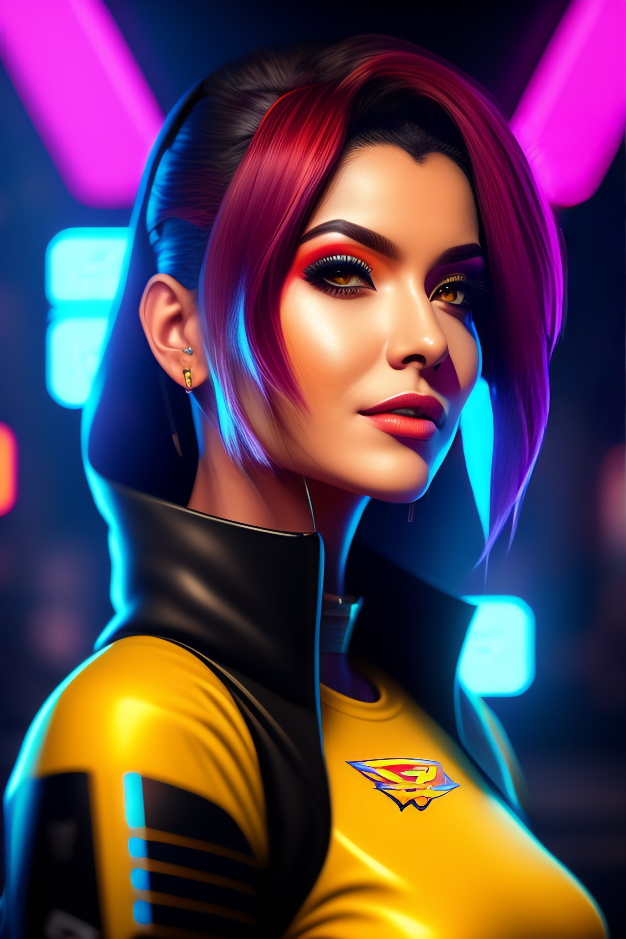 Lexica - Cartoon Cyberpunk Luz Noceda portrait,. Cyberpunk 2077, The ...