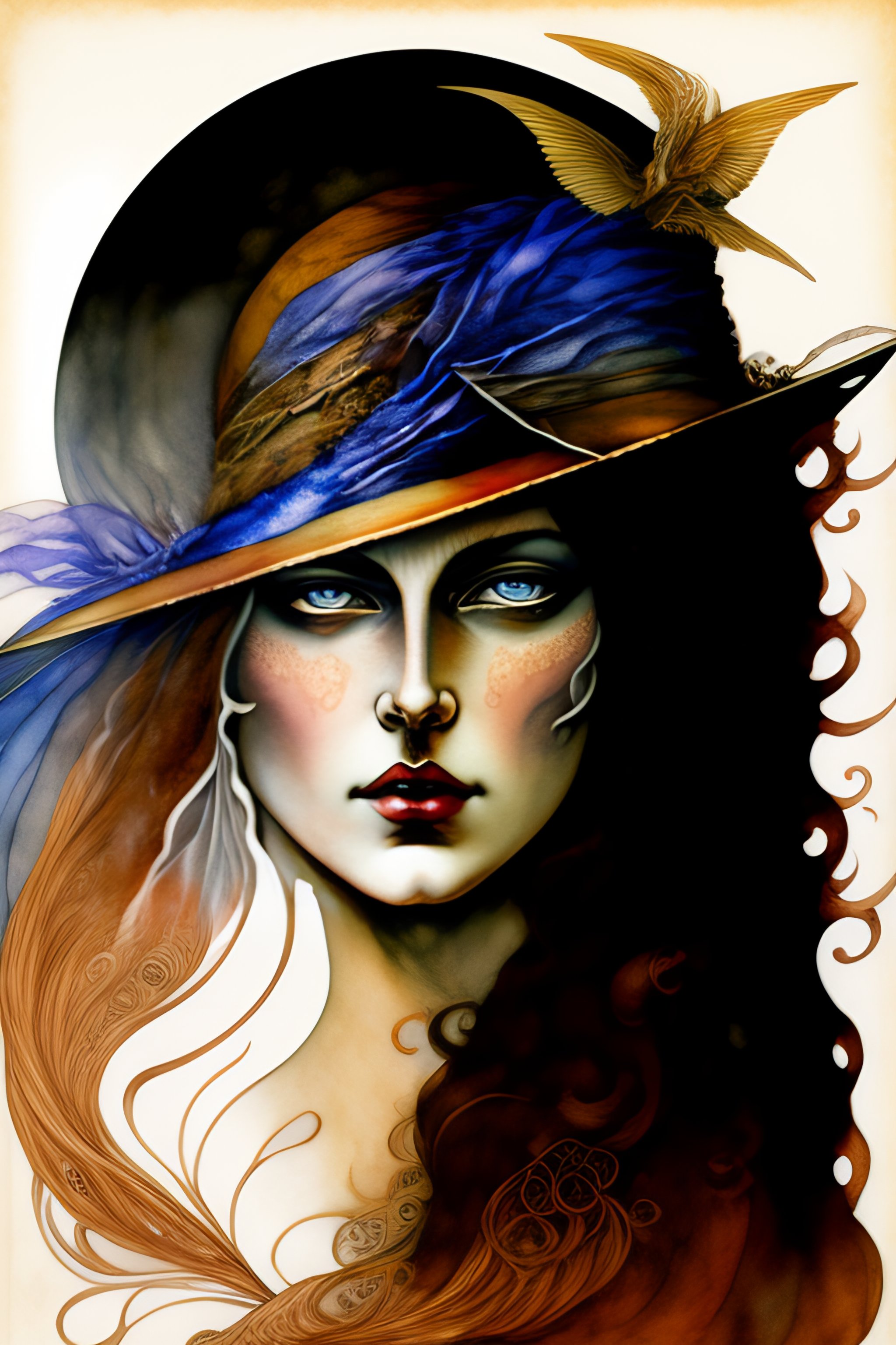 Lexica - Norse goddess of death, half face rotten dead half face alive ...