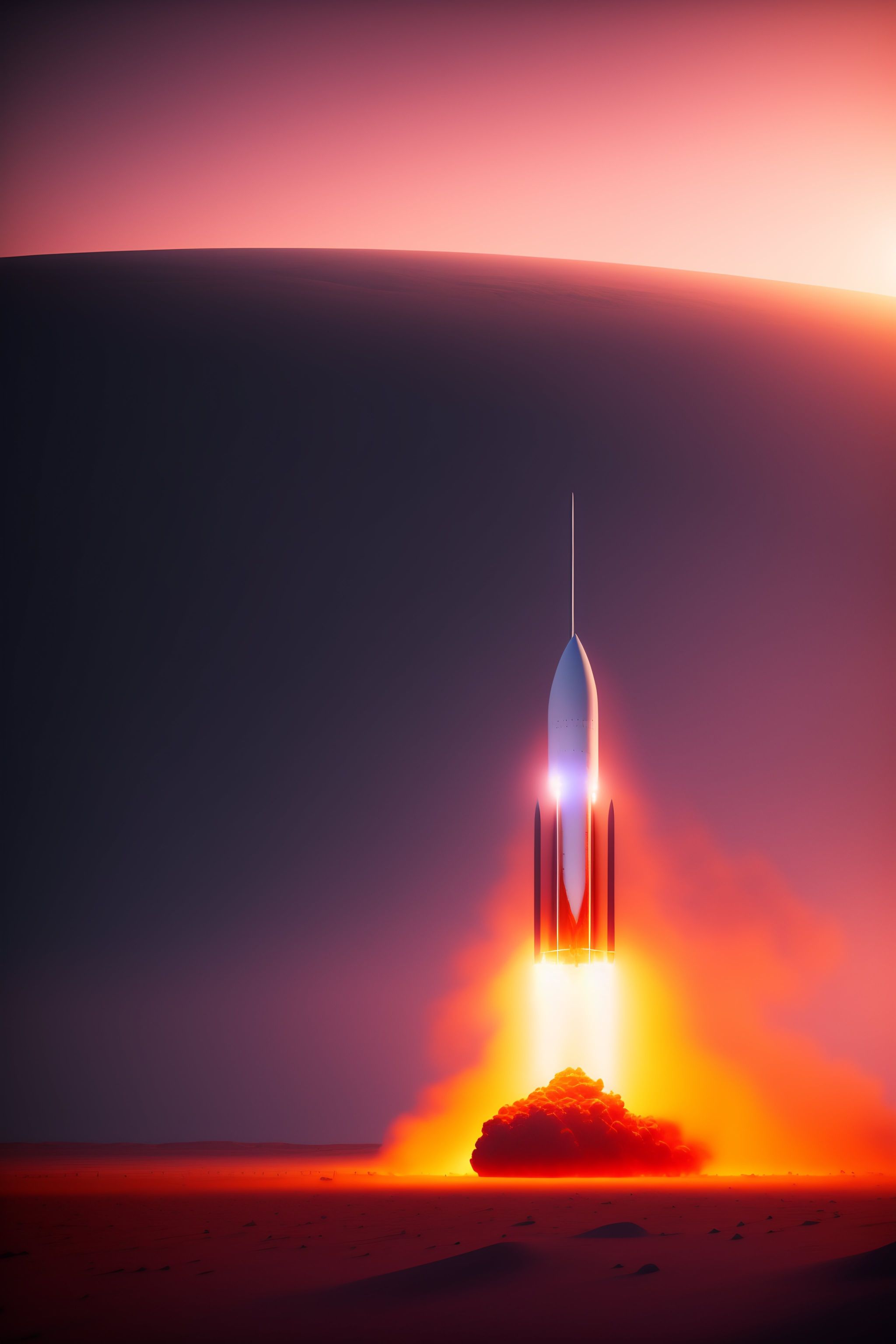 Lexica - 50mm Photograph of SpaceX starship landed on a Mars realistic ...