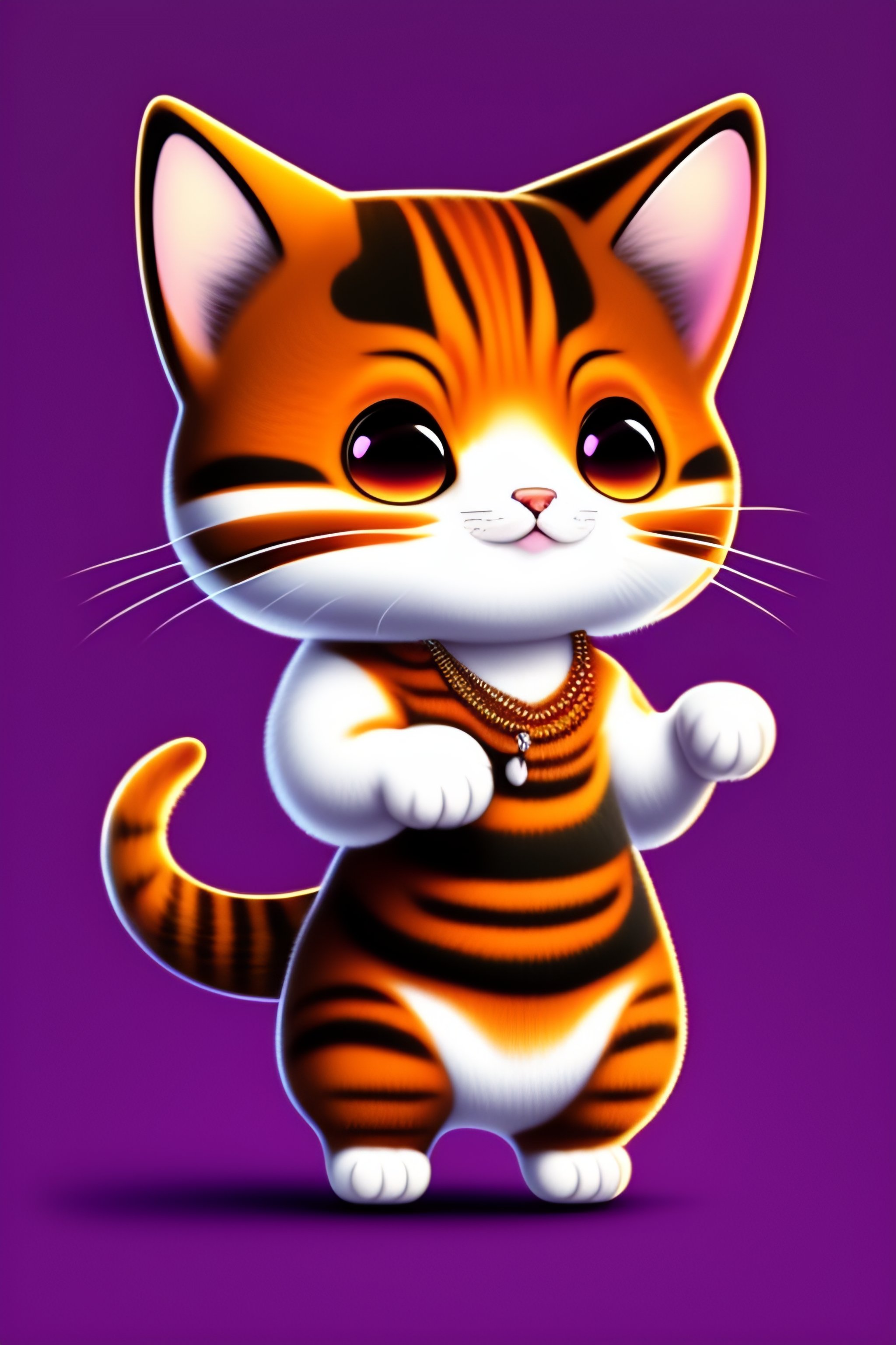 Lexica - Cute chibi cat dancing