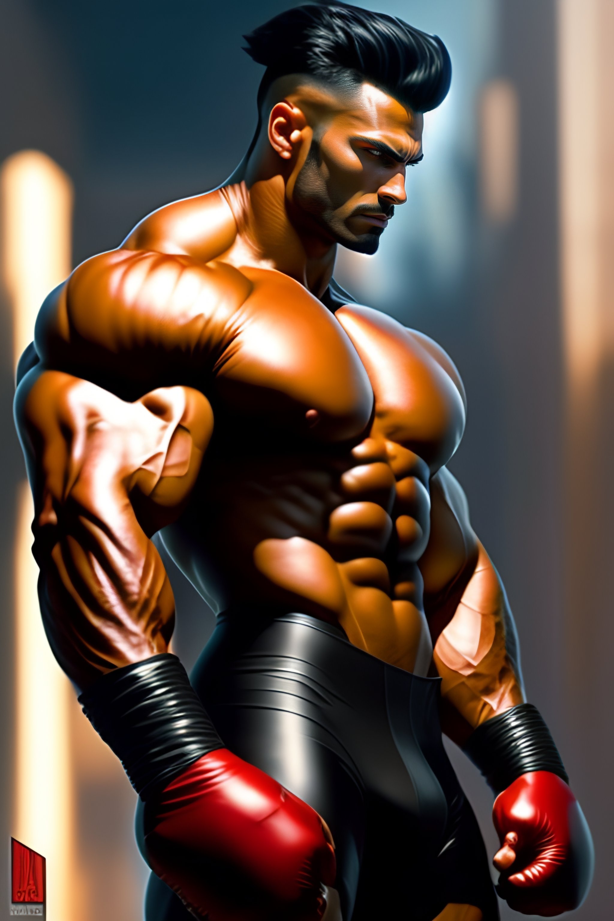 Lexica - Gigachad luigi bodybuilder fighting like saitama in the matrix ...