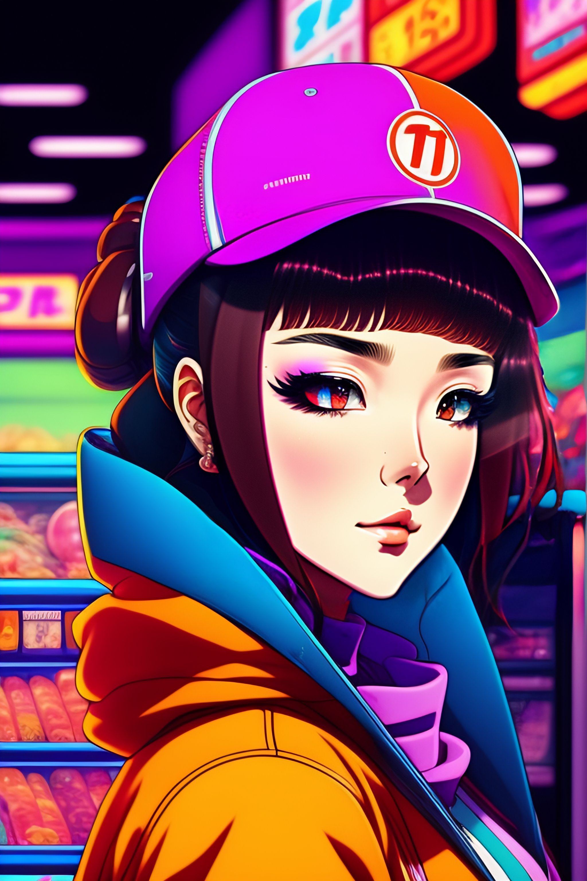 Lexica - Girl in the style of 90's vintage anime, surrealism, akira ...