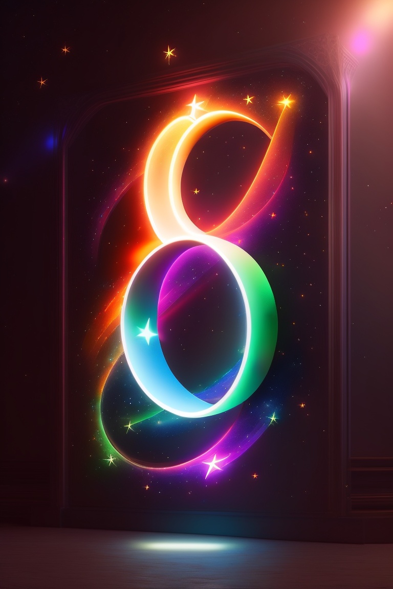 Lexica - Illuminated Infinity Symbol: Combine a stylized infinity ...