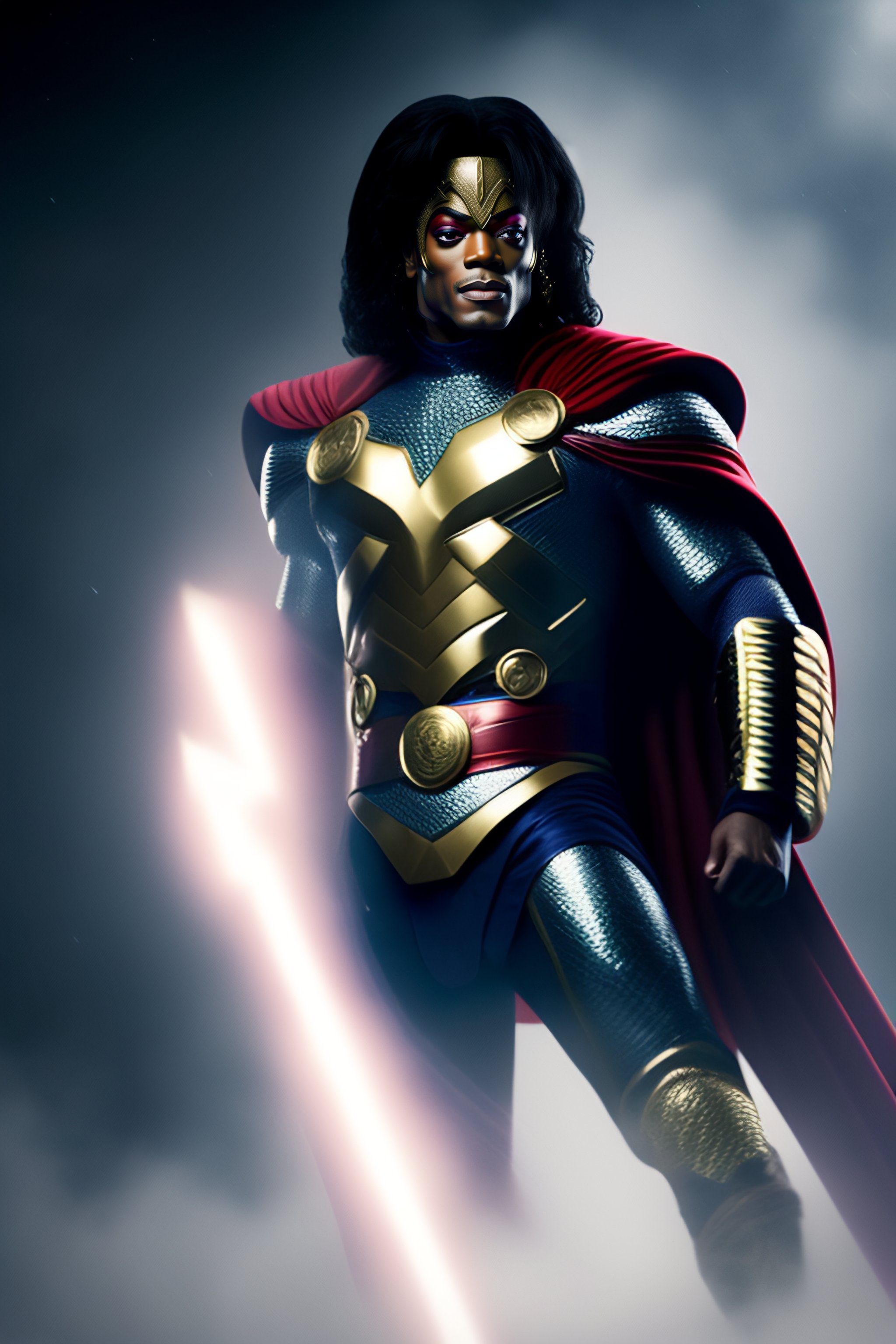 Lexica - Michael jackson as thor