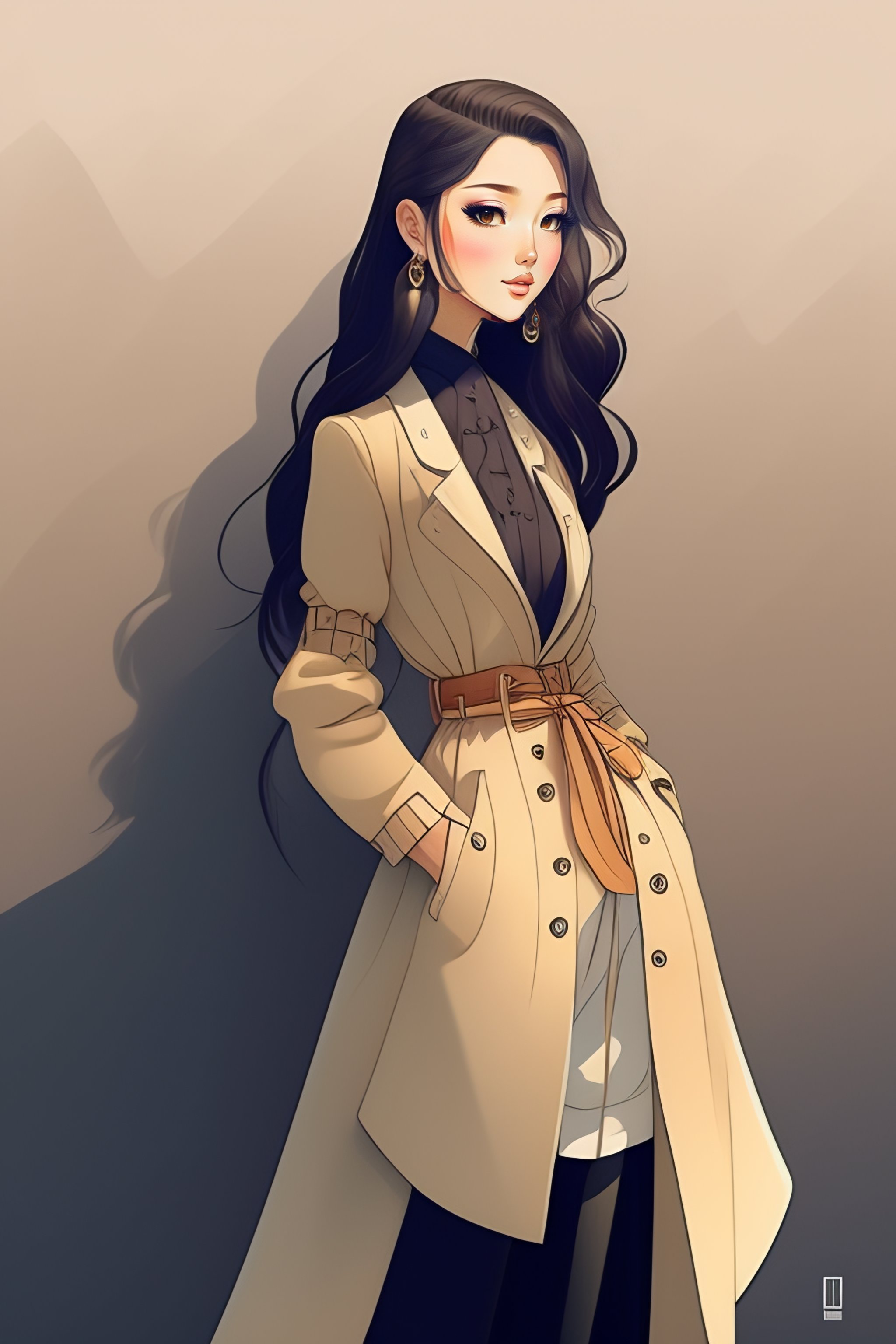Lexica - Fashion illustration character, ghibli studio, simple lines ...