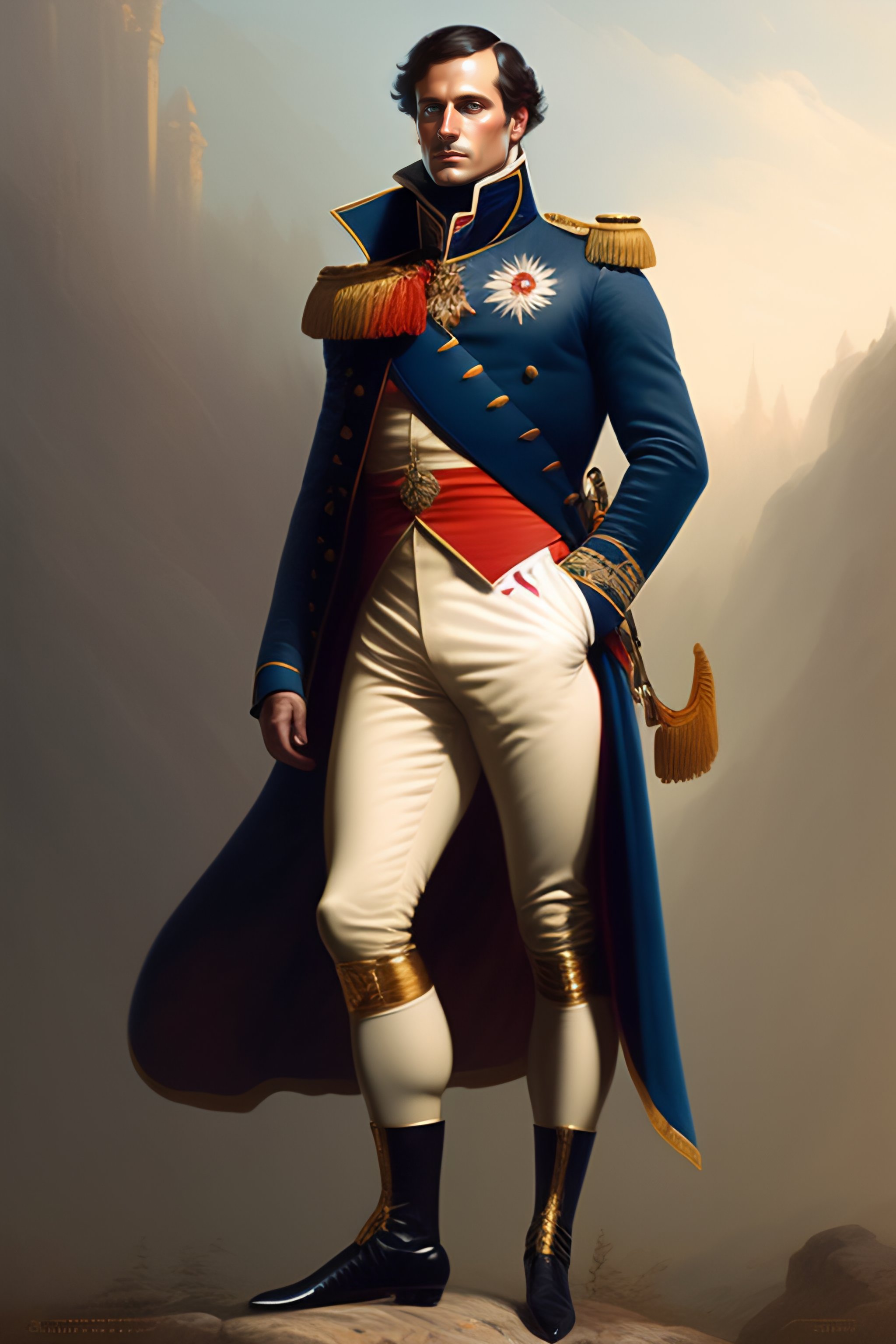 Lexica - Full body highly detailed portrait of napoleon bonaparte , by ...