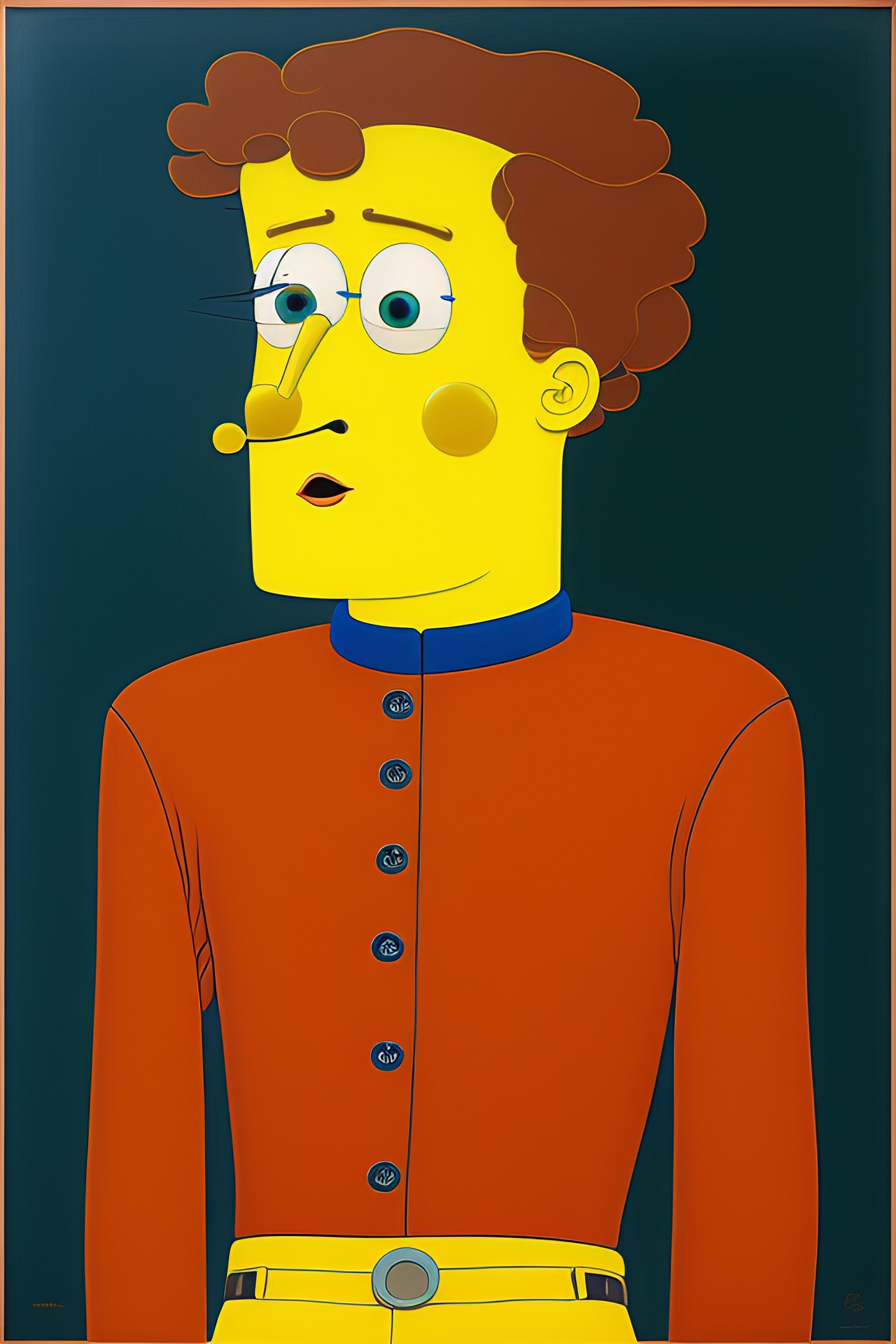 Lexica - Portrait of spongebob, by egon schiele