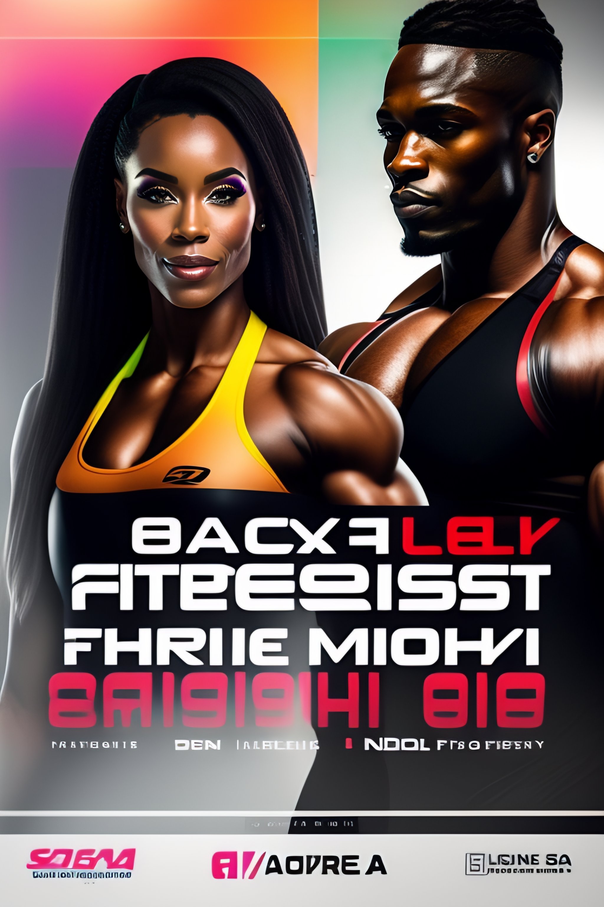 Lexica - Black male & female fitness competition