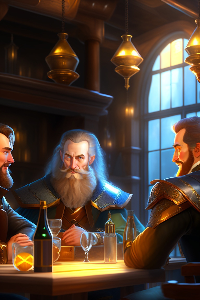 Lexica - Tyco Brahe, Copernicus , Galileo and Newton in a tavern with ...