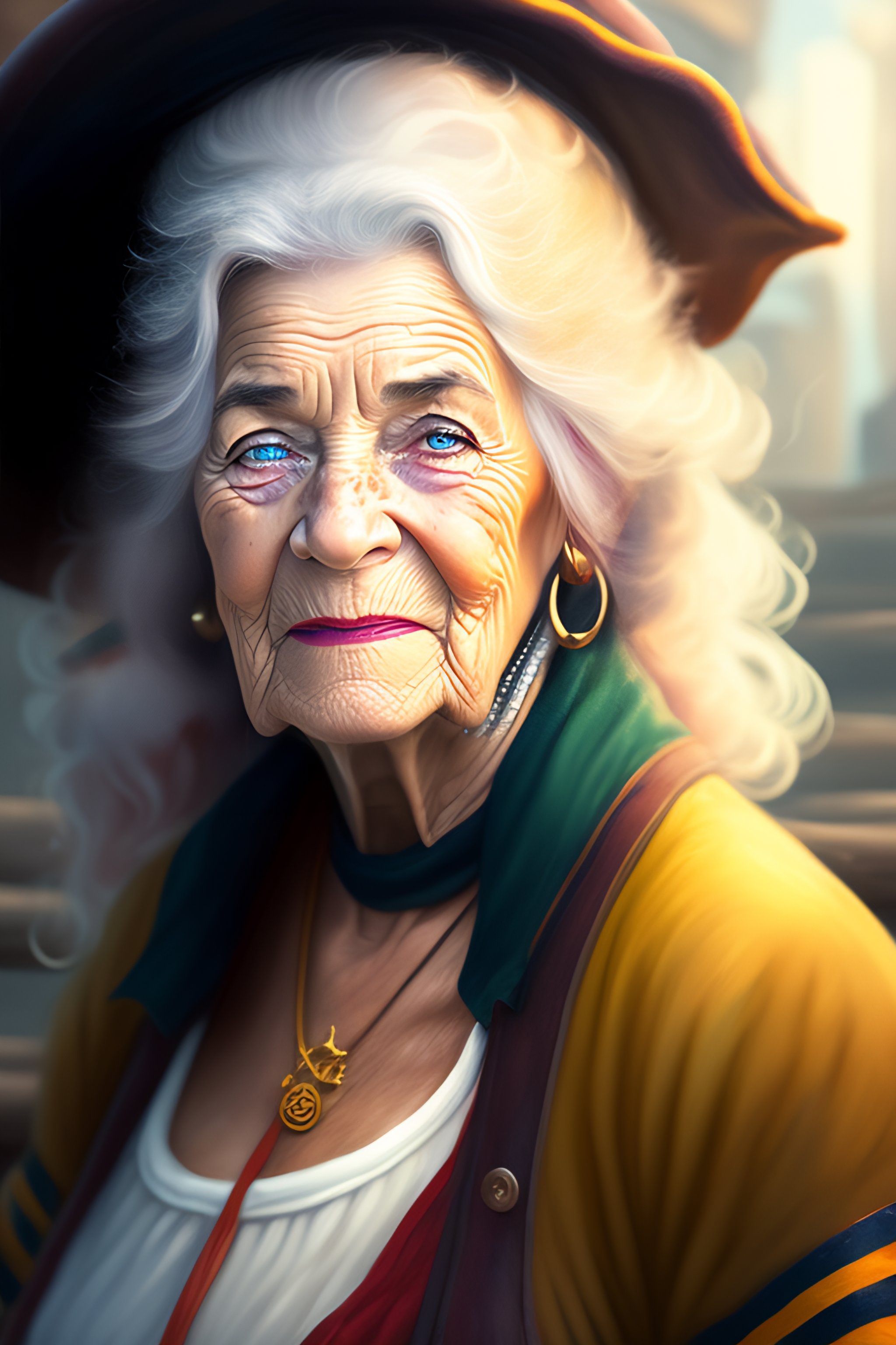 Lexica - Sailor, female, ugly, digital painting, fantasy, ragged ...