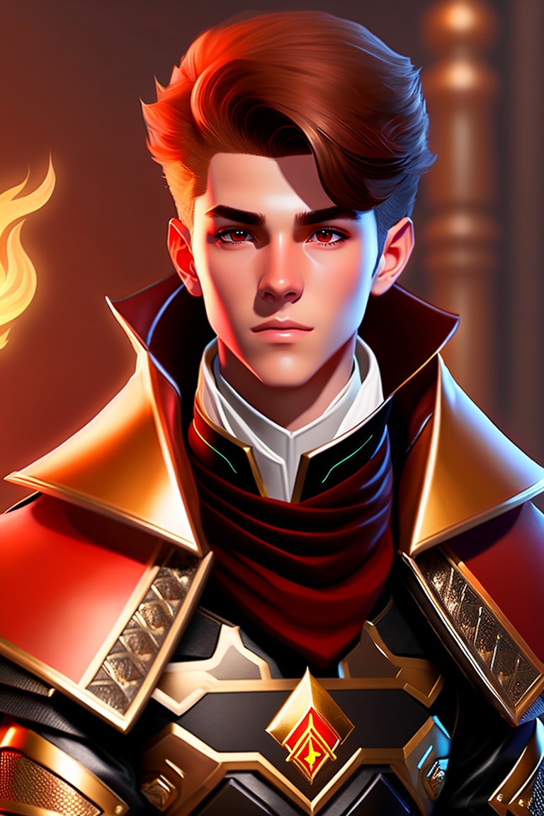 Lexica - 14 year old male Warlock, DND Fiend Patron, Fire themed ...