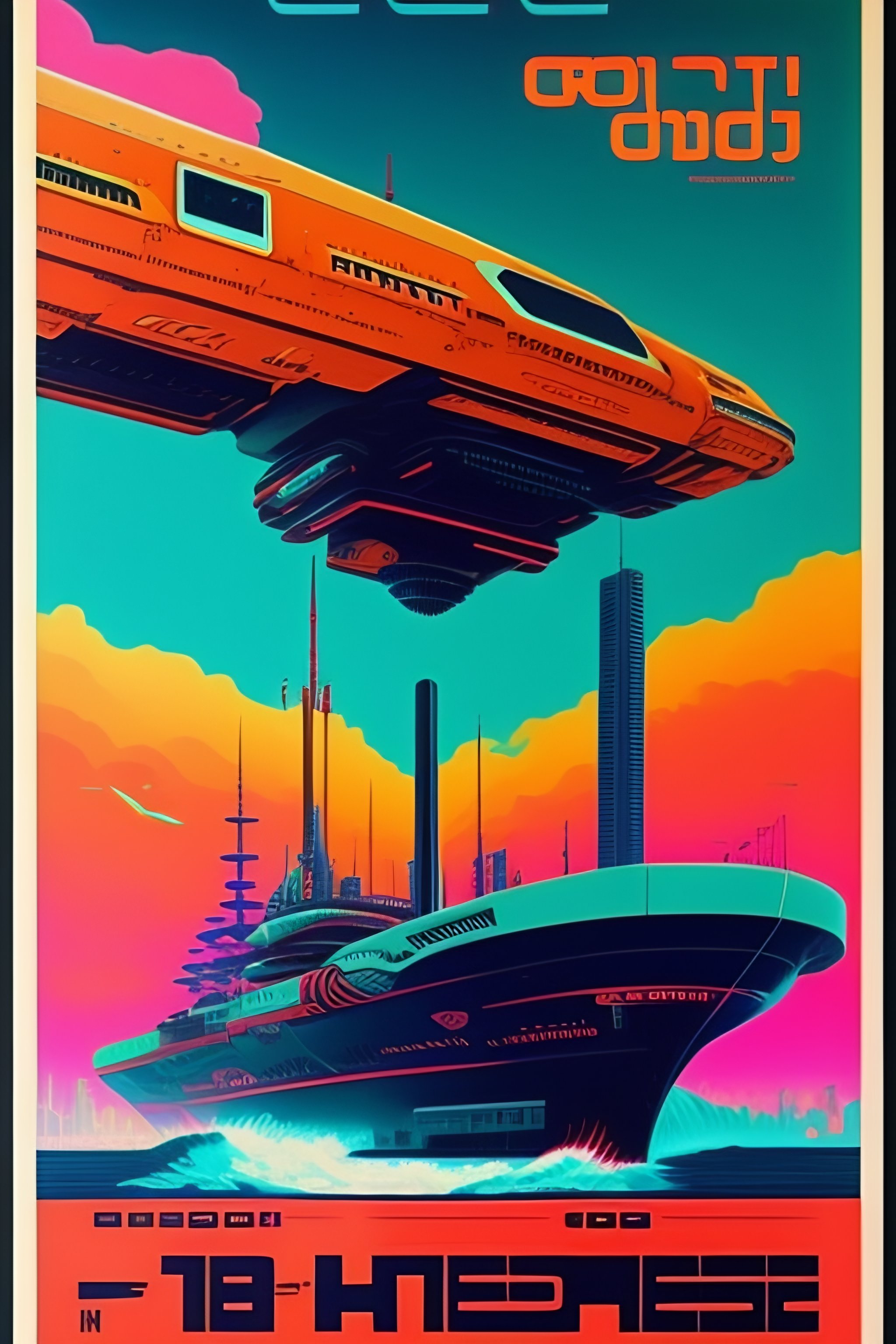 Lexica - 80s, cyberpunk, propaganda poster, robot octopus, aurabesh