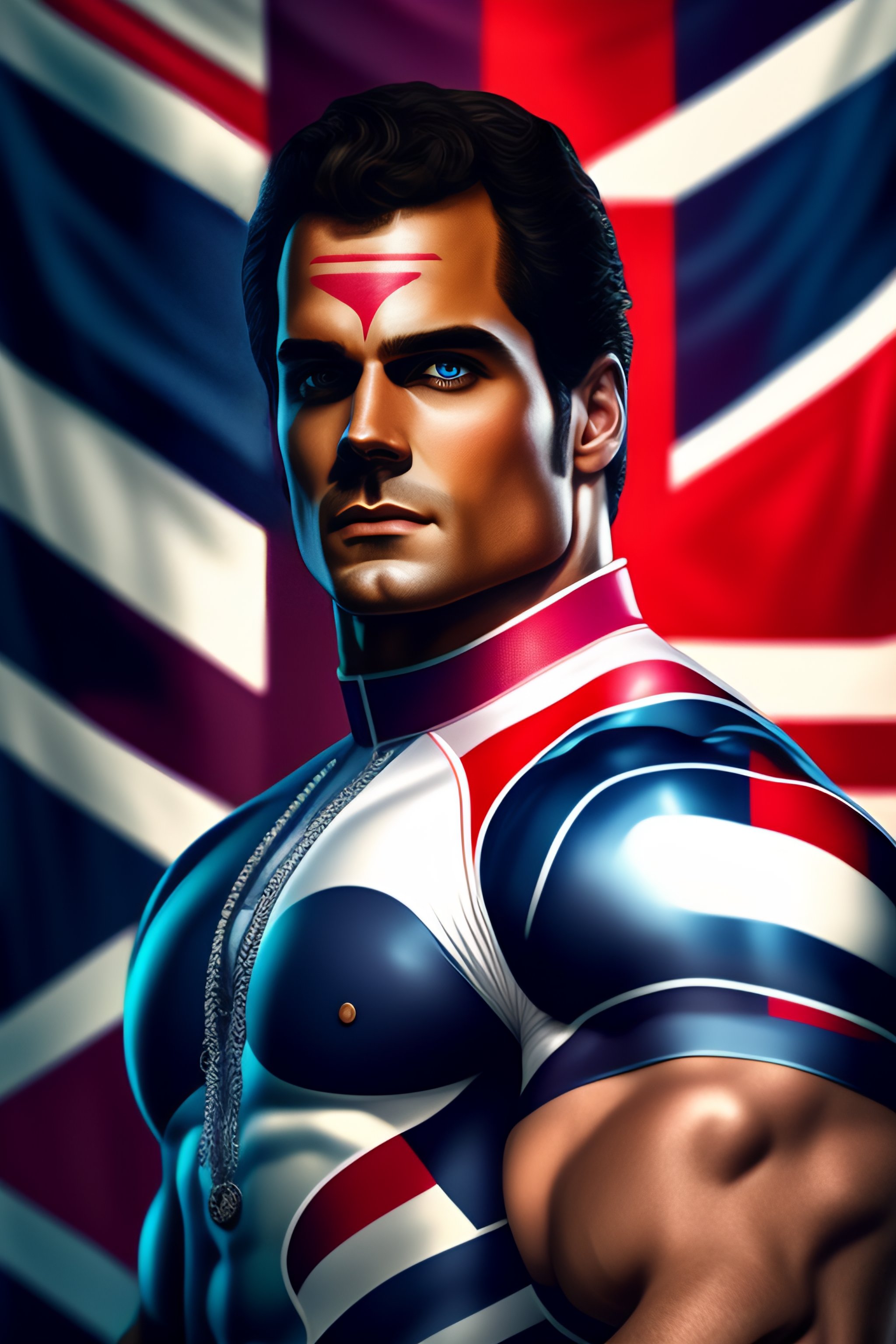 Lexica - Epic comic book cover, Henry Cavill as hyper realistic ...