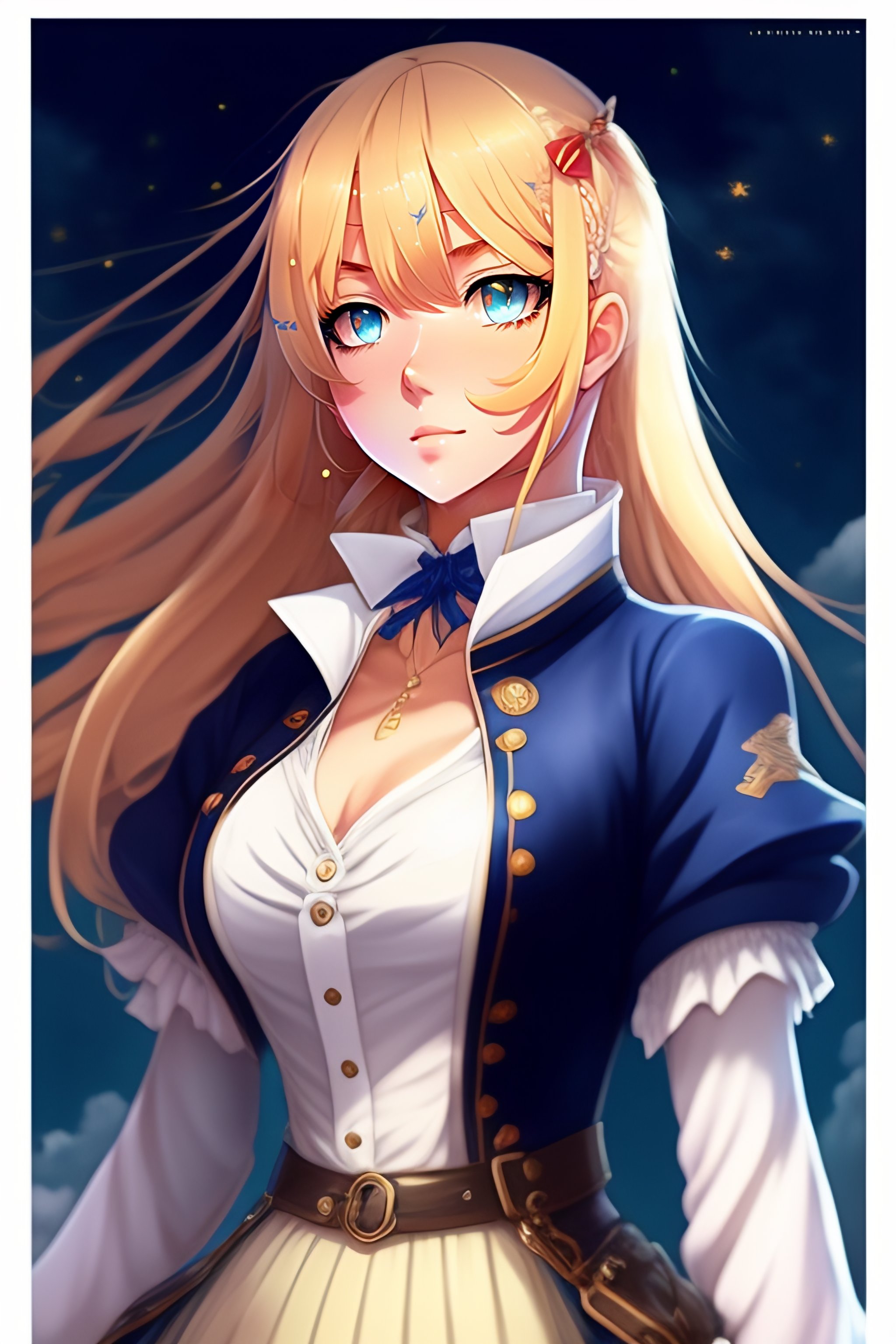 Lexica - FGO anime girl Blond, long hair, blue eyes and a pretty smile ...