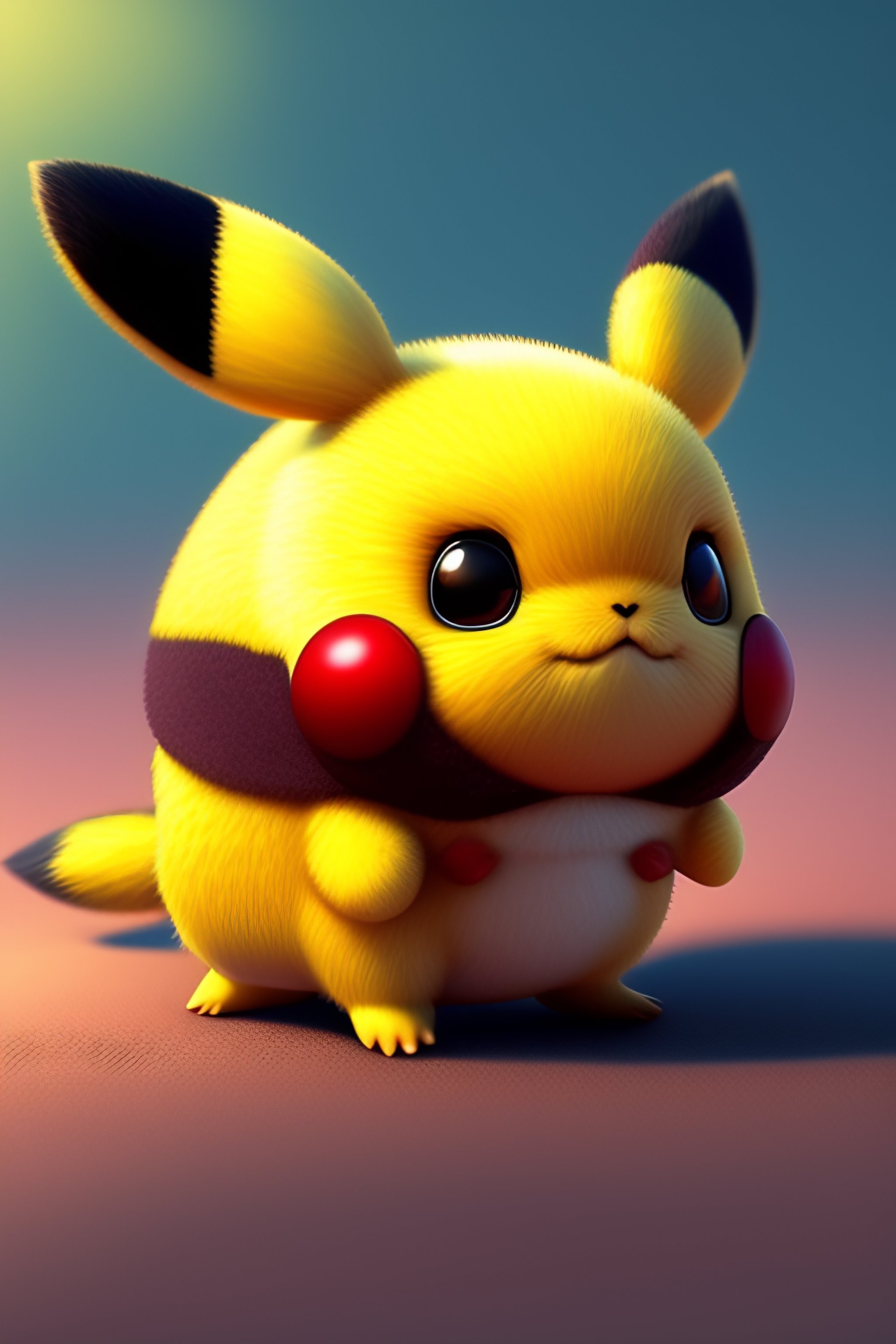 Lexica - Create me a adorable, cute, round, small smushy Pikachu ...