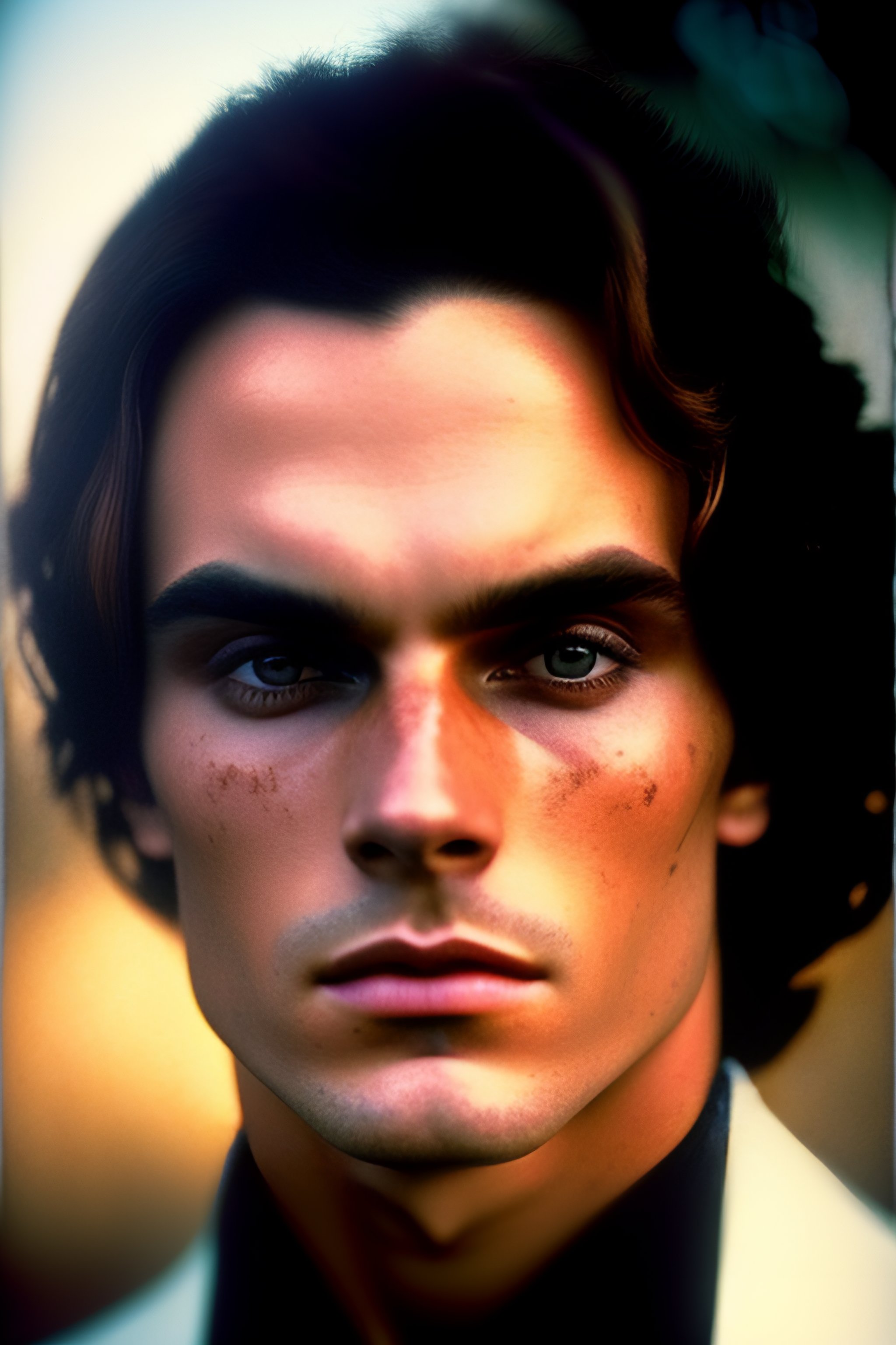 Lexica - (Retro noisy) Full shot color photo of ((candid)) white ((pale ...