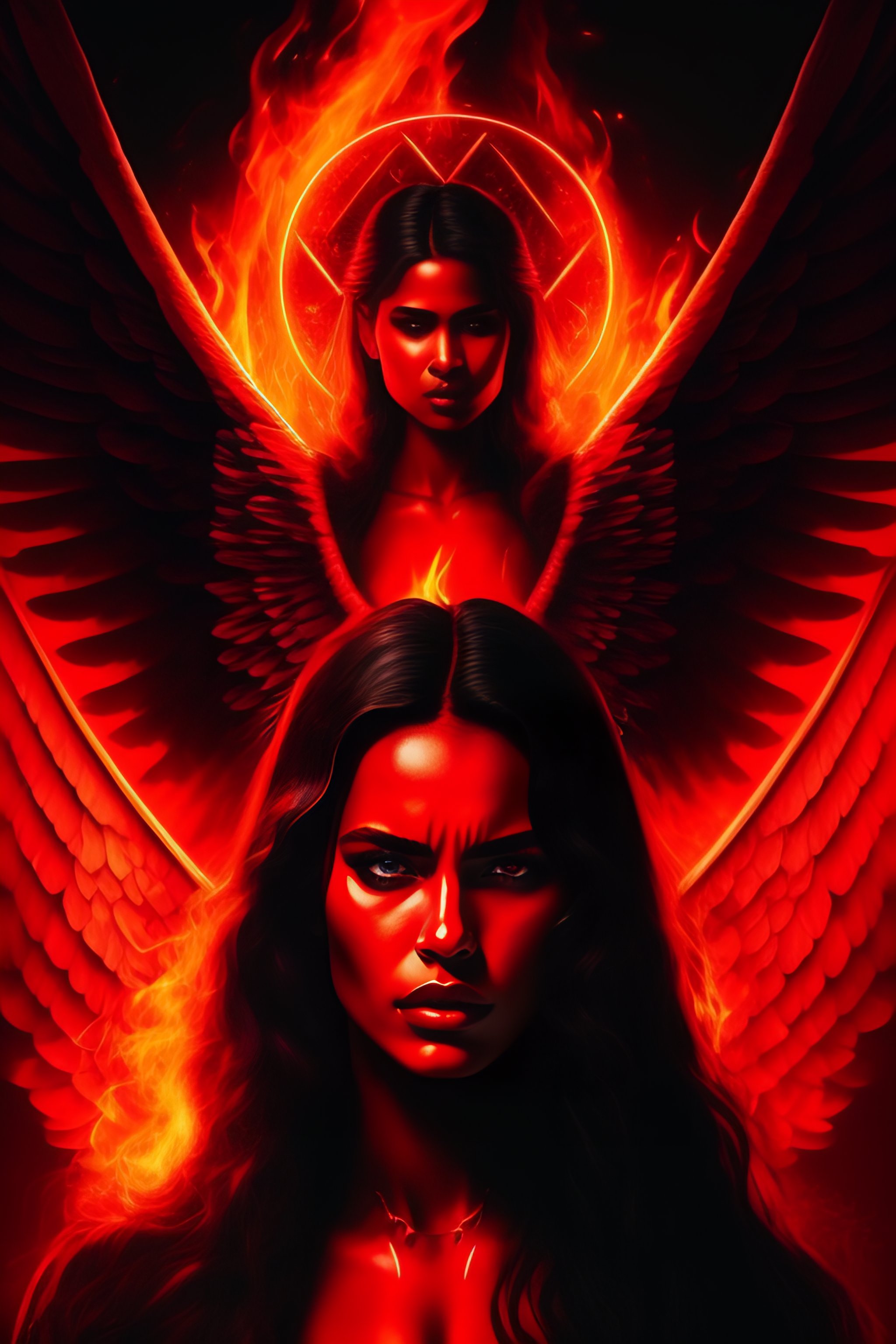 Lexica - Angels of wrath and anger made of black a red fire