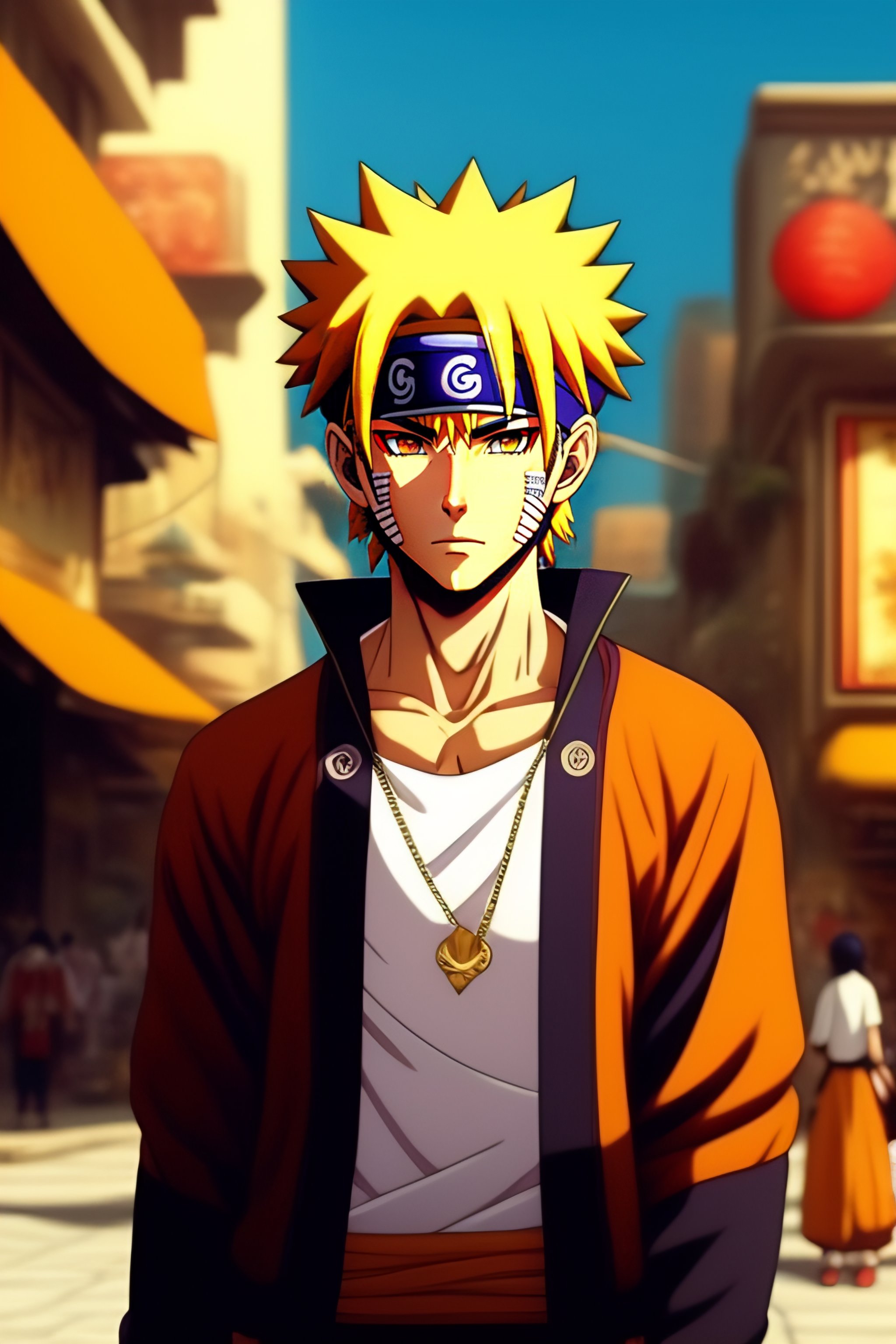 Lexica - Anime character Naruto visit Cairo in the mid-eighties