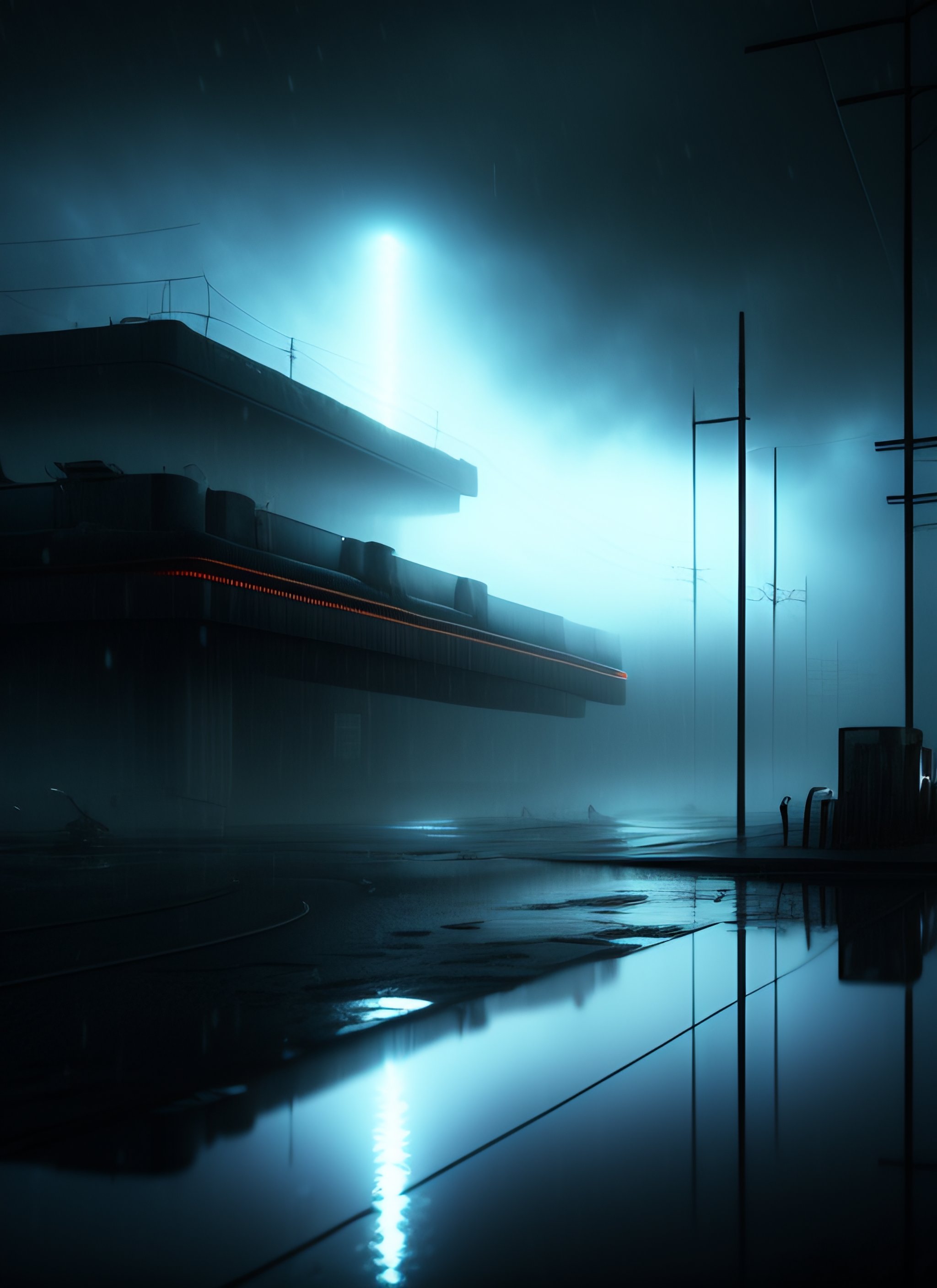 Lexica - Electric storm, rainig, cyber punk, destroyed city, dystopian ...