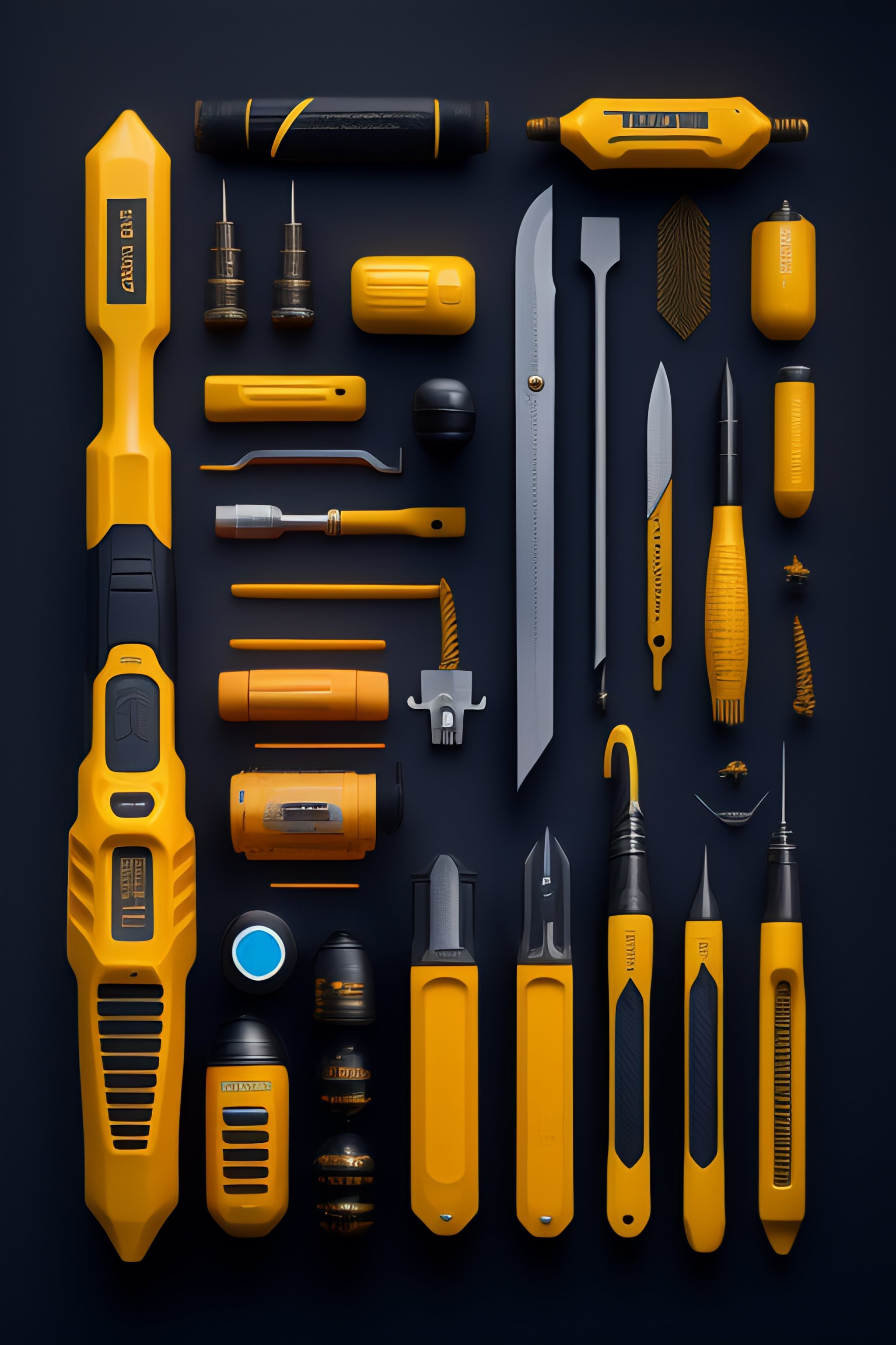 Lexica - Alien hand-held tools, Costumes and props, Knolling, Knolling ...