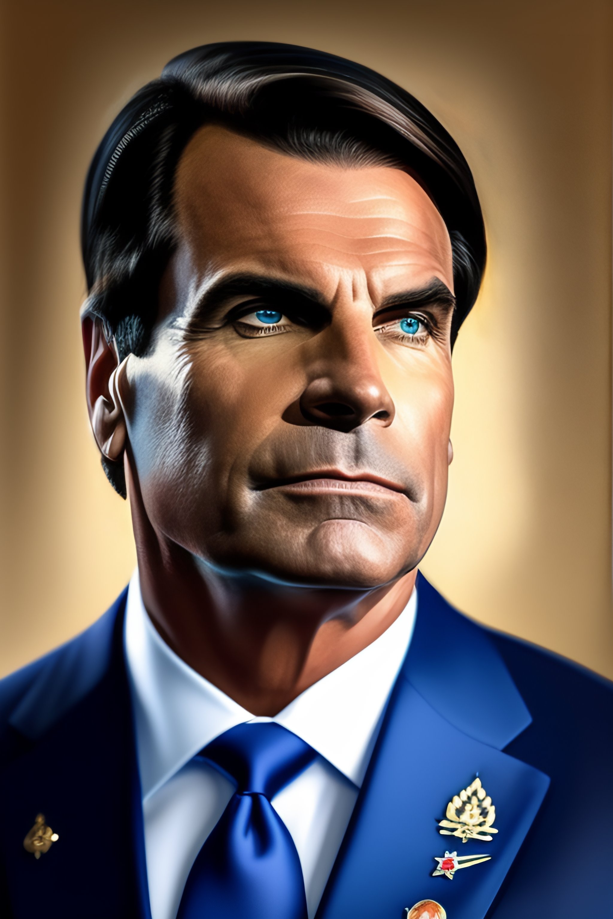 Lexica - A full-body portrait of Brazilian President Jair Bolsonaro ...