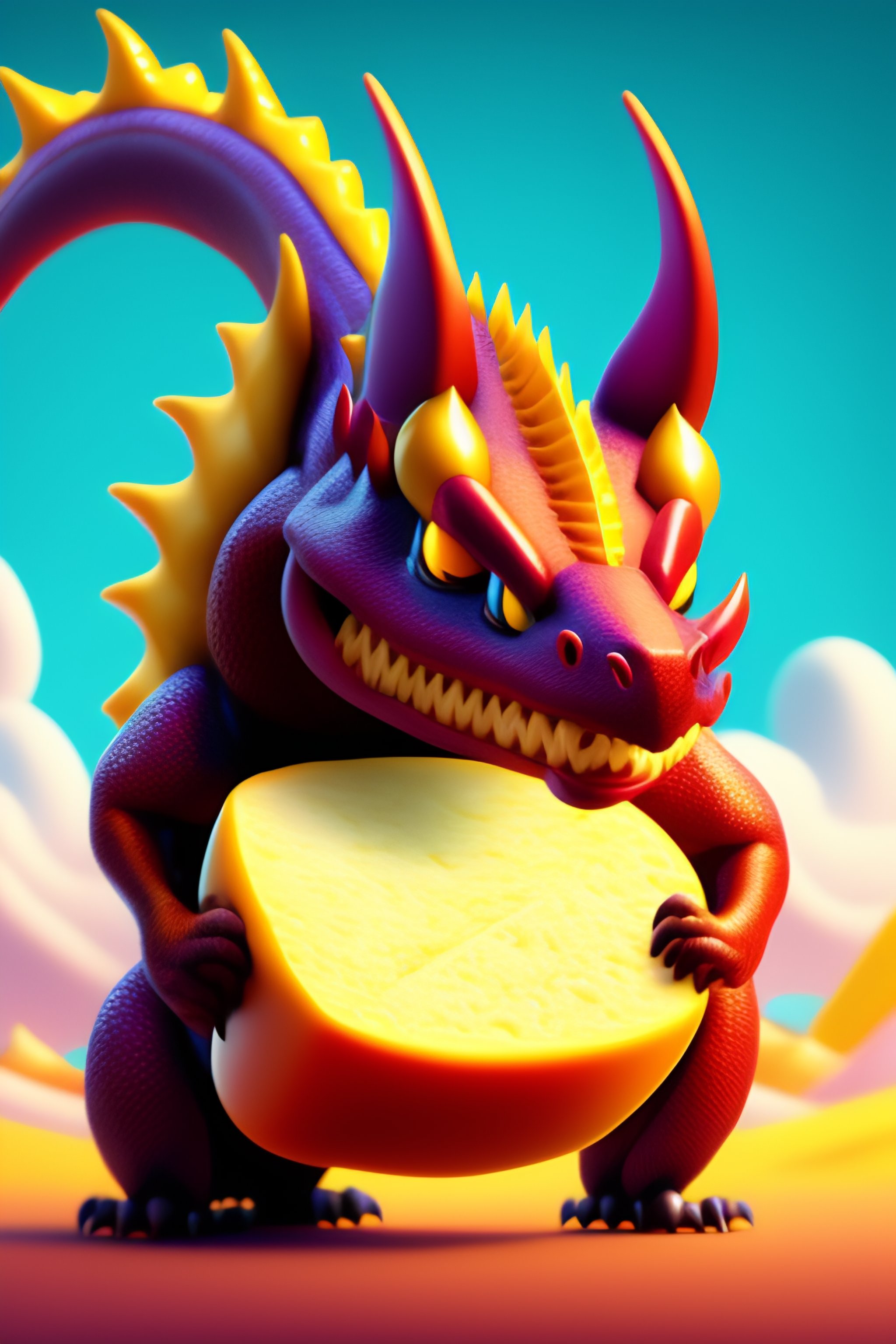 Lexica - Poster for a movie about a monster dragon that loves to eat ...