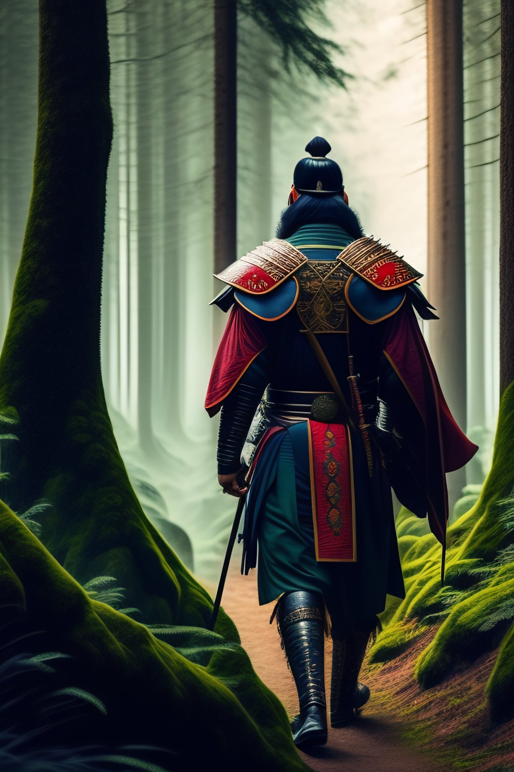 Lexica - The samurai walking in the forest