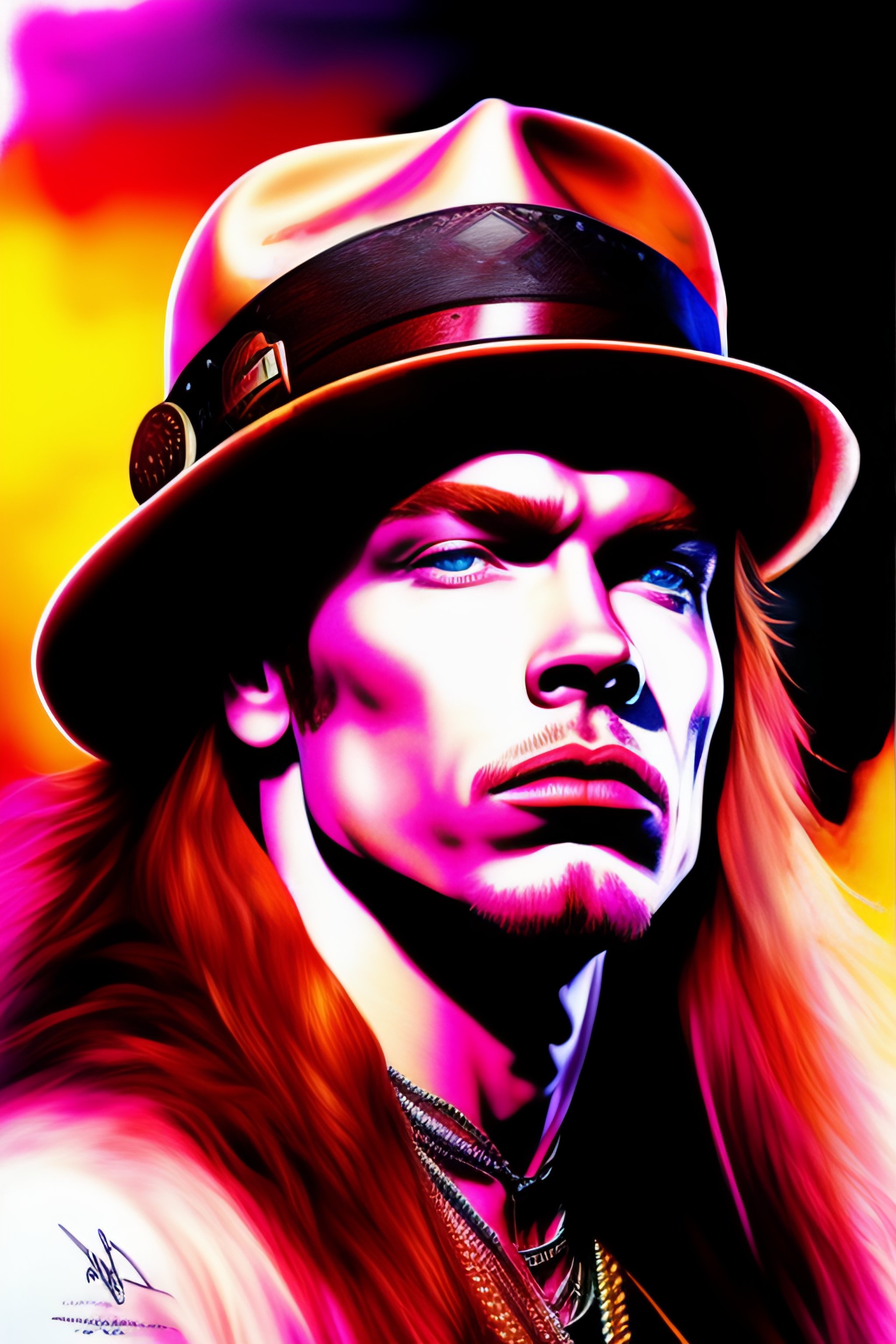 Lexica - Axl rose, artistic, abstract, sketch, psychodelic