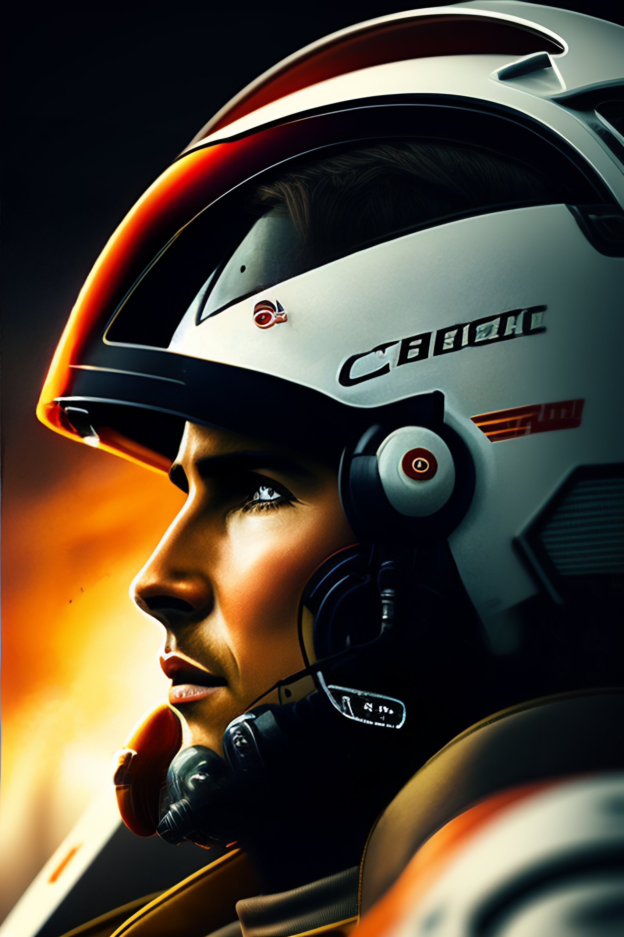 Lexica - Cyborg pilot, Tom Cruise , detailed minimalist interior ...